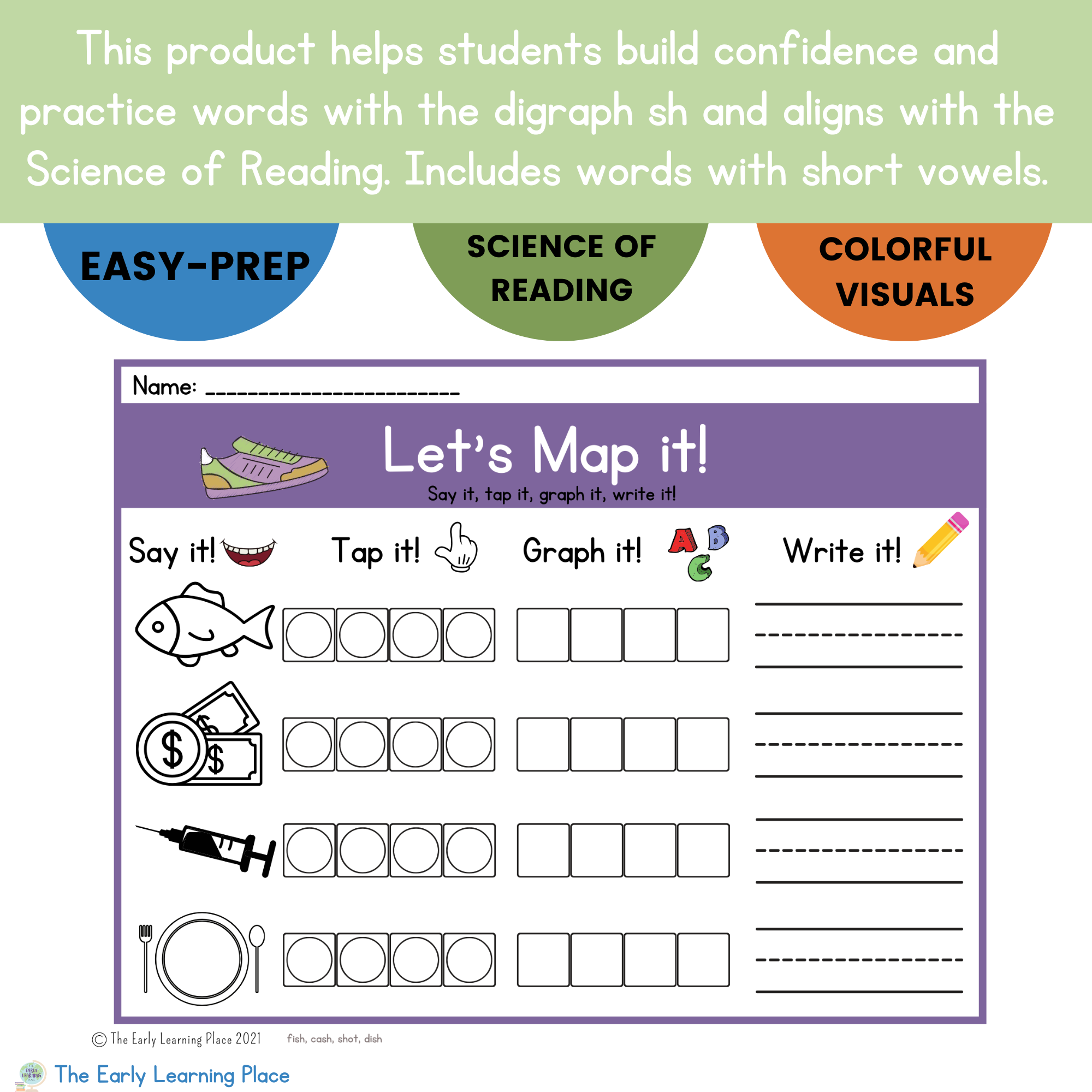 Digraph sh Posters, Word Cards, and Activities | Science of Reading ...