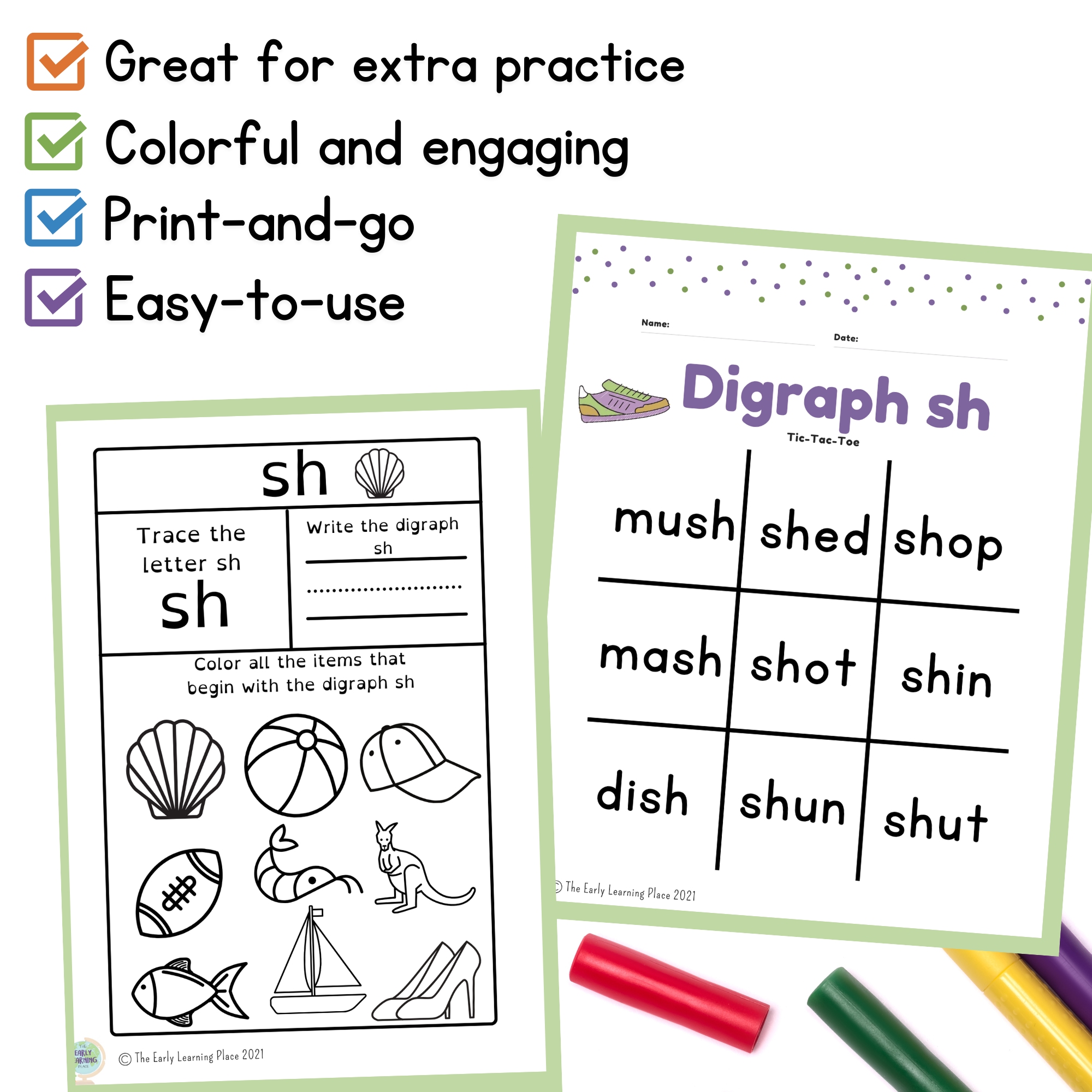 Digraph sh Posters, Word Cards, and Activities | Science of Reading ...