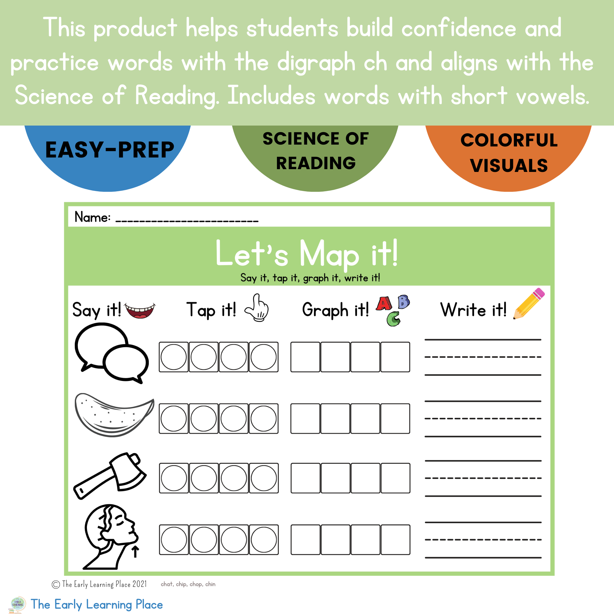 Digraph ch Posters, Word Cards, and Activities | Science of Reading ...