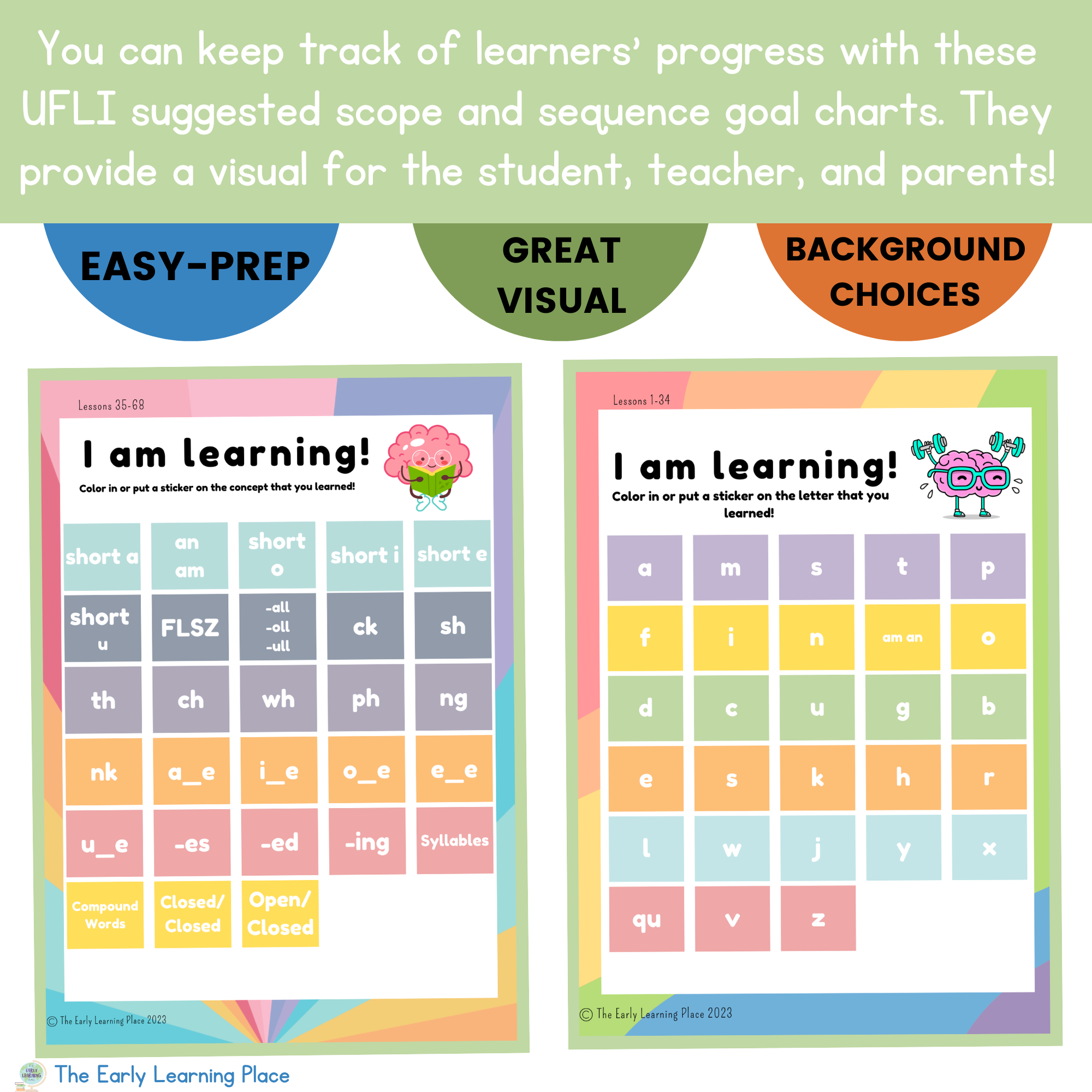 Reading Goal and Motivational Charts (UFLI Inspired) — The Early ...