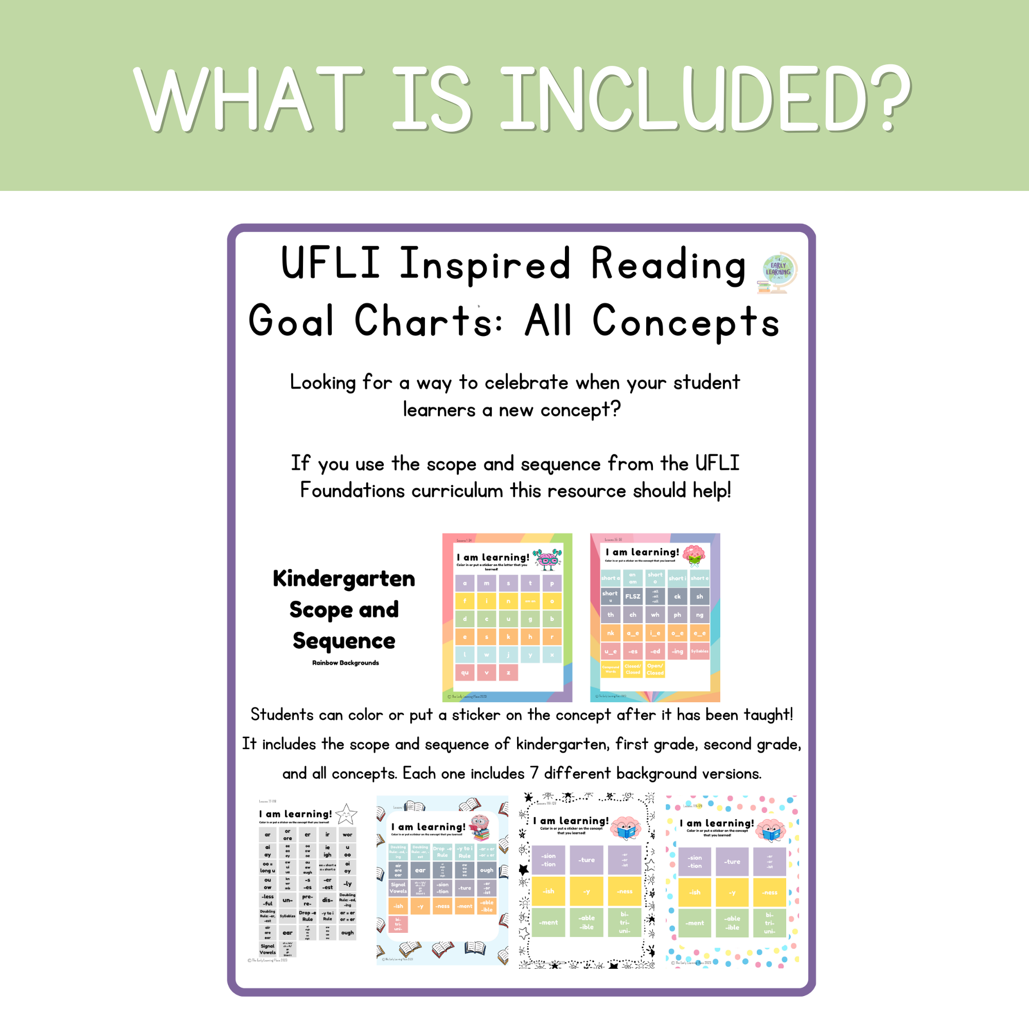 Reading Goal and Motivational Charts (UFLI Inspired) — The Early ...