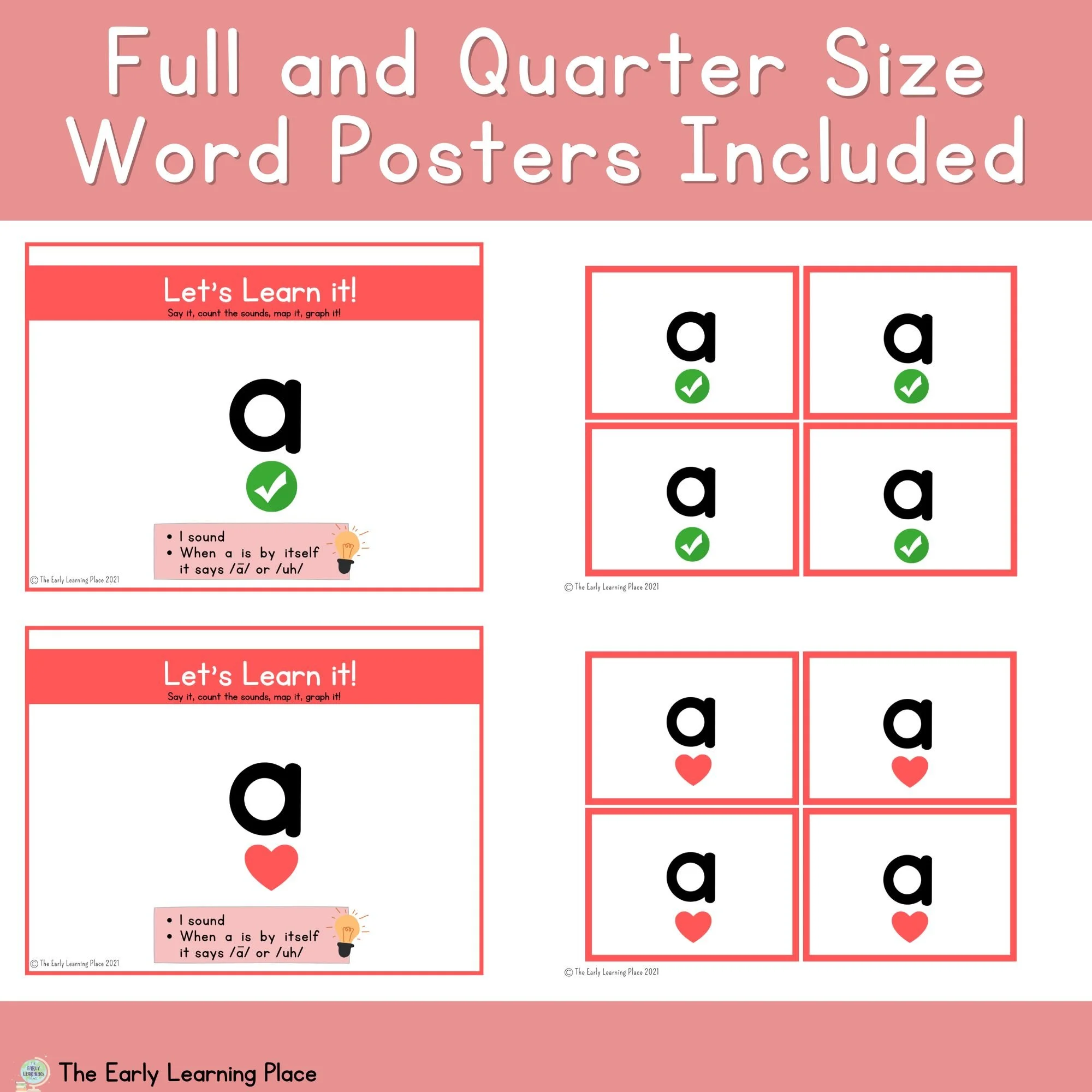 Heart Words / High-Frequency Word Posters and Flashcards | Orthographic ...