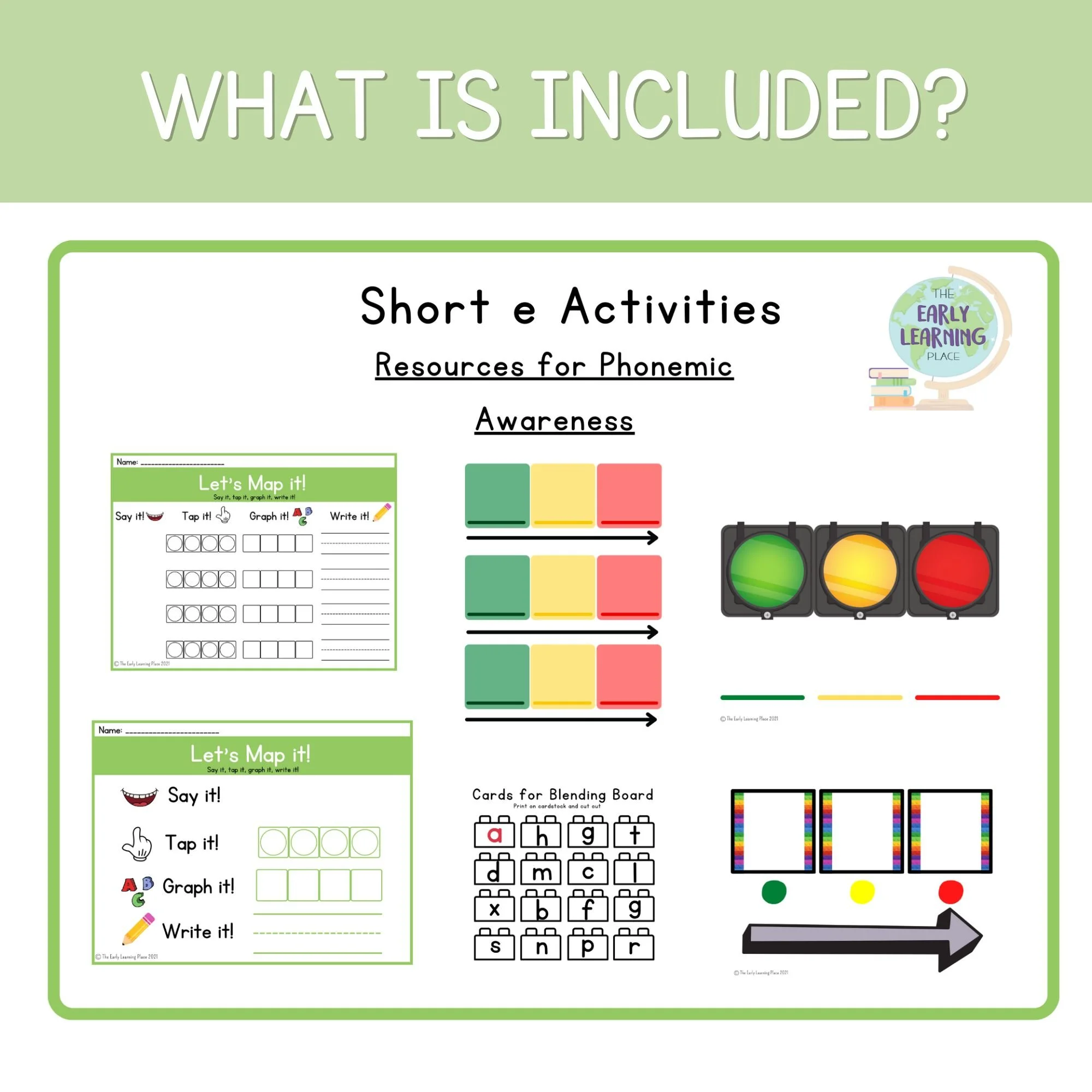 Short Vowel CVC Worksheets and Activities - Short E — The Early ...
