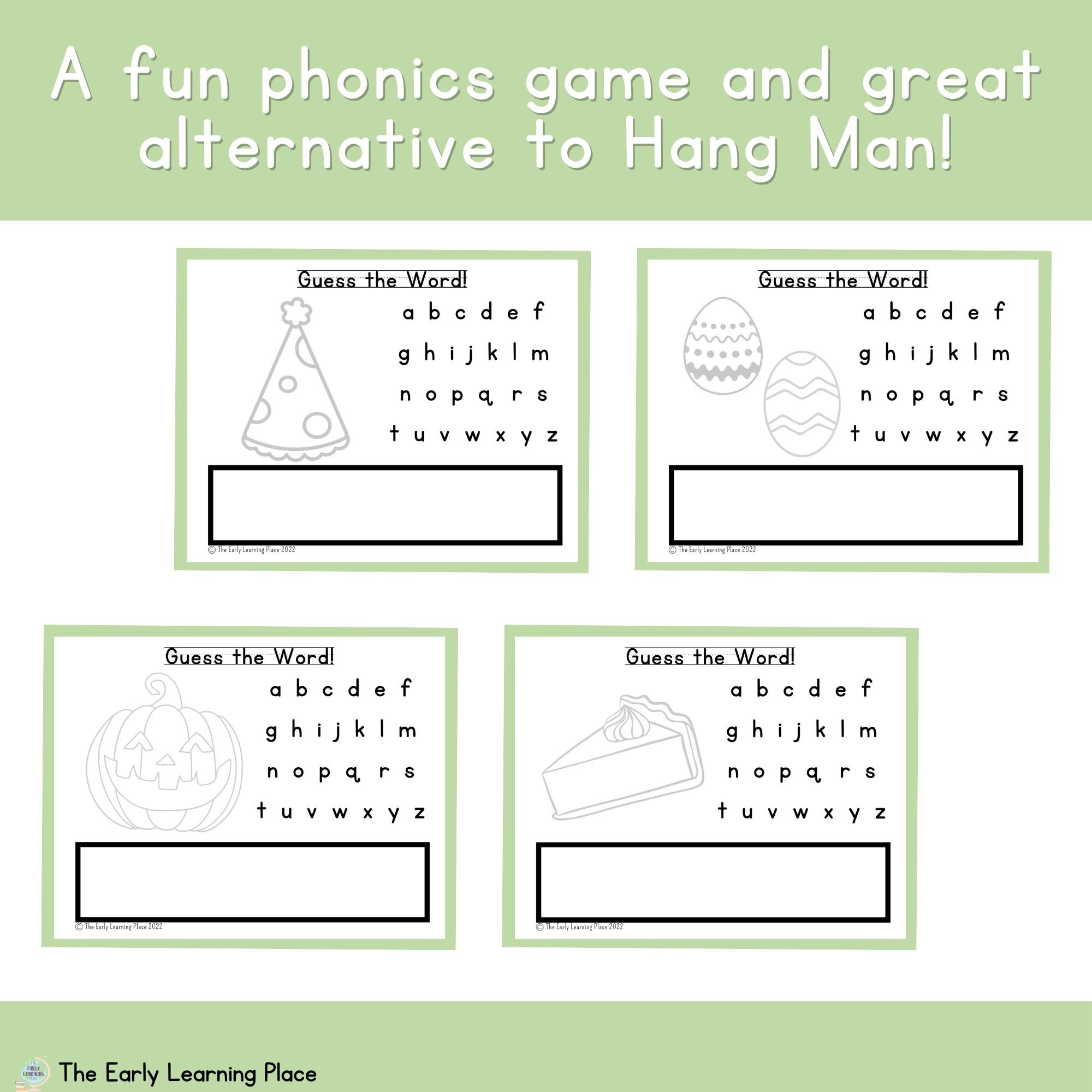 Holidays and Seasons Guess the Word! Phonics Games - Alternative to ...