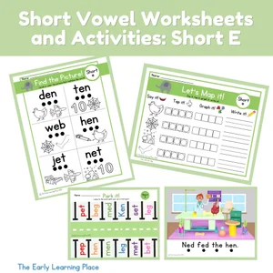 Short Vowel CVC Worksheets and Activities - Short I — The Early ...