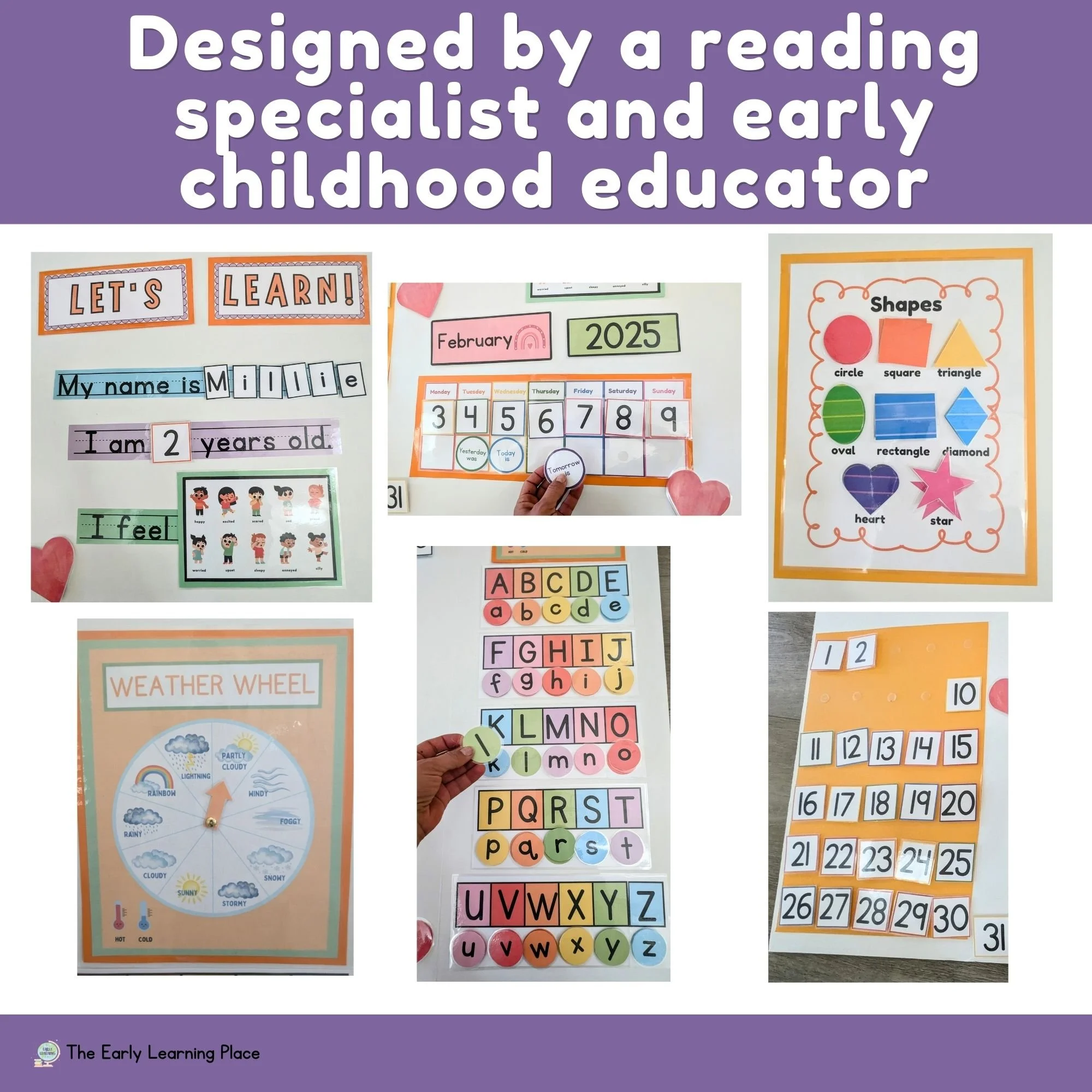 Printable Preschool Learning Board | Morning Board for Toddlers ...