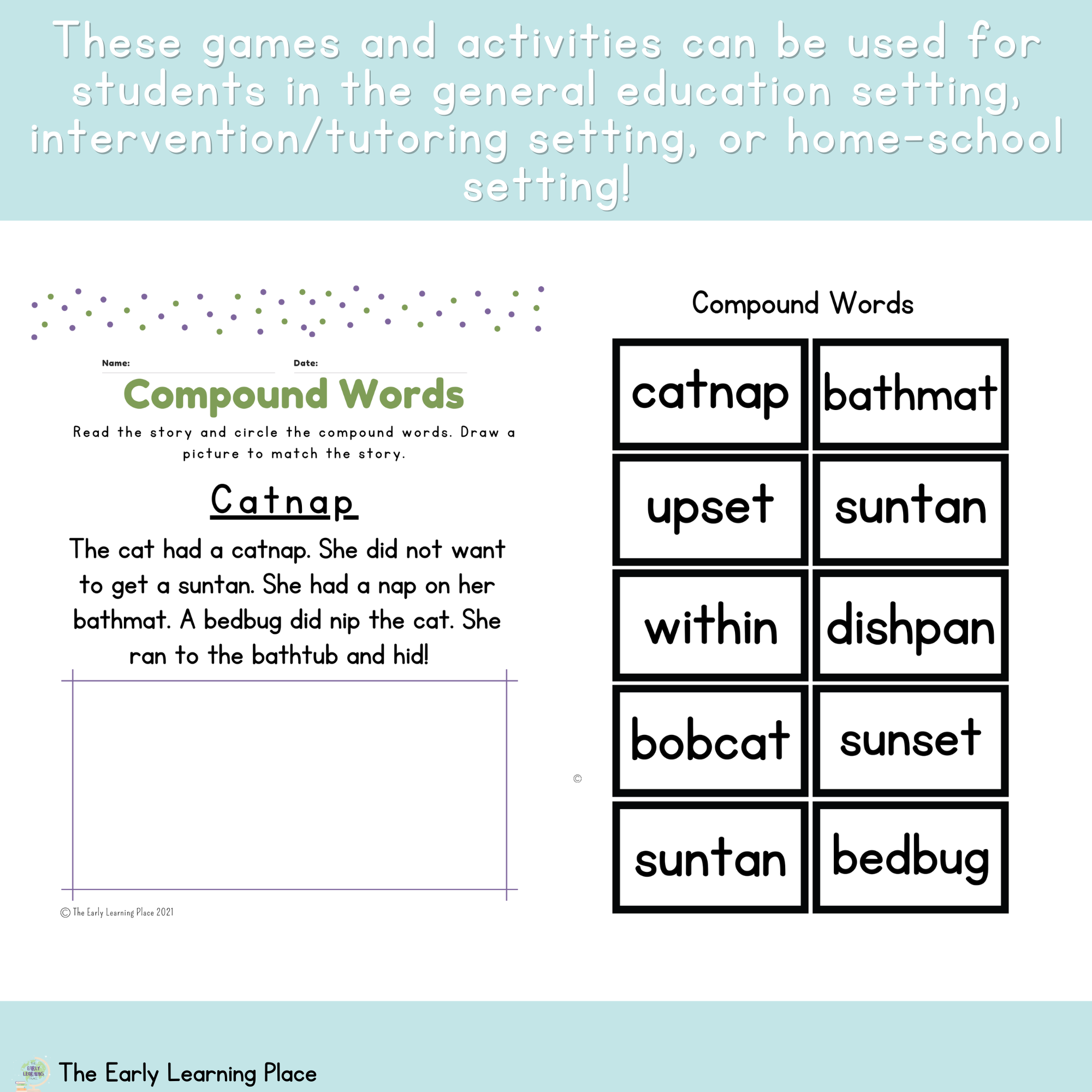 Compound Words Games and Activities — The Early Learning Place