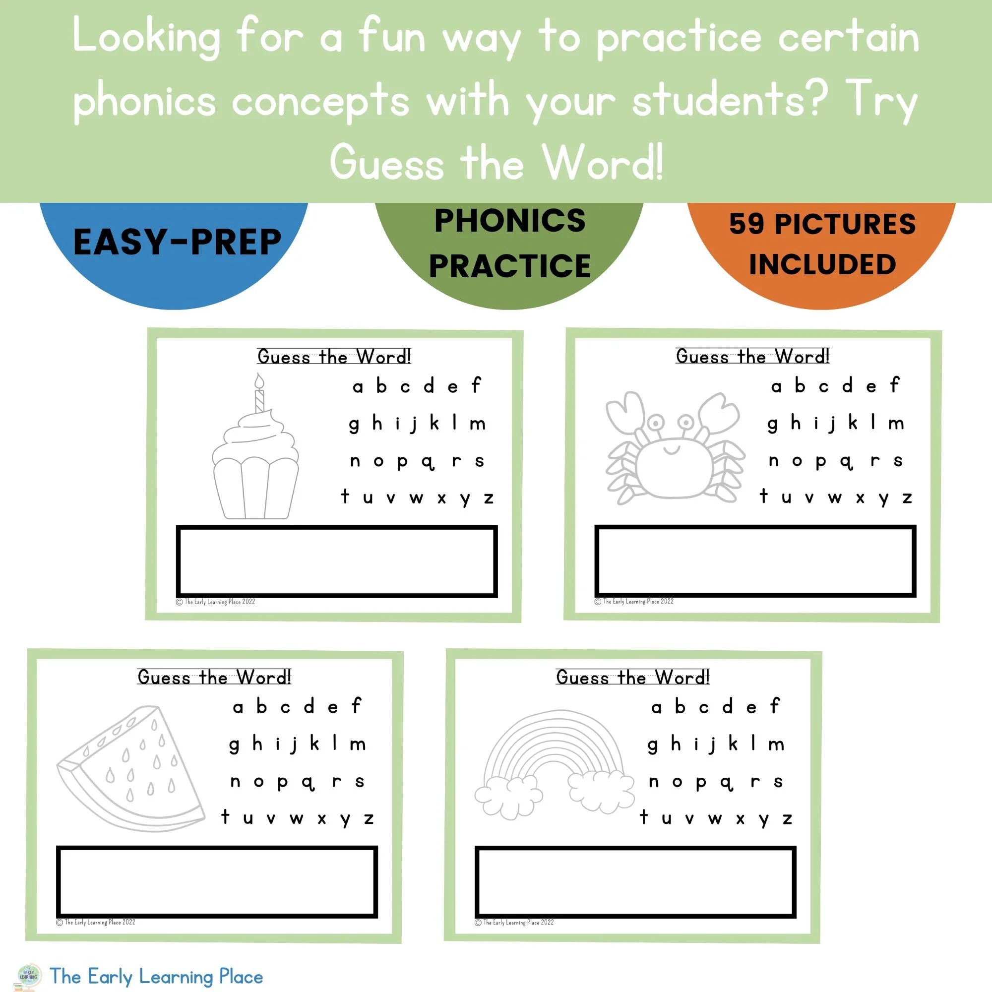 Holidays and Seasons Guess the Word! Phonics Games - Alternative to ...