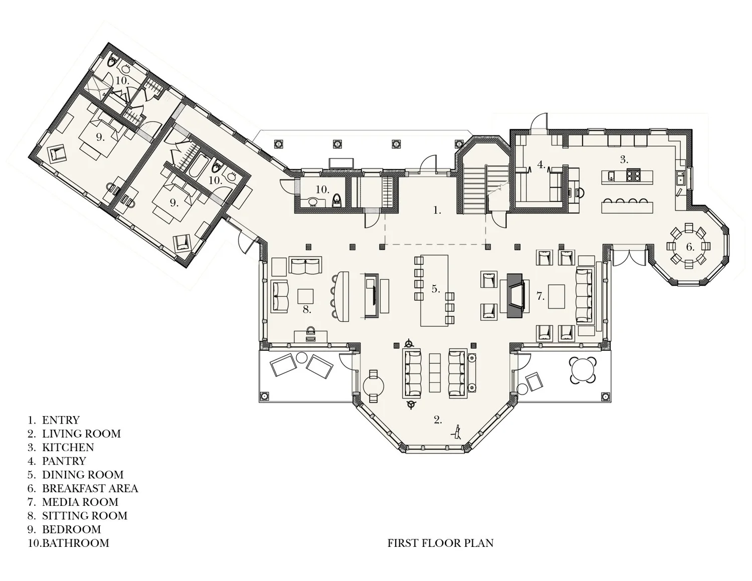 Beachfront Estate | Abaco Resort | Winding Bay, Bahamas — HDS Architecture