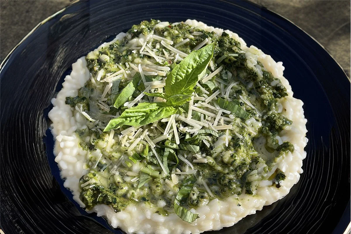 Seasonal Green Risotto — Red Door Family Farm