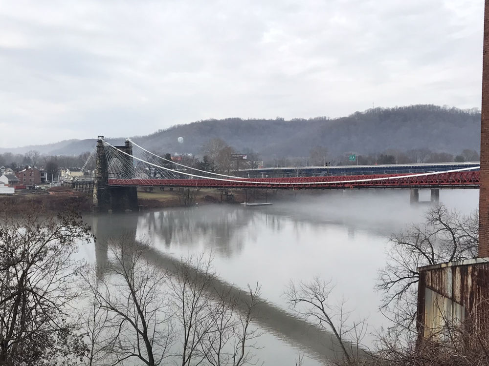 Wheeling Suspension Bridge (WV) — Bridges of the USA