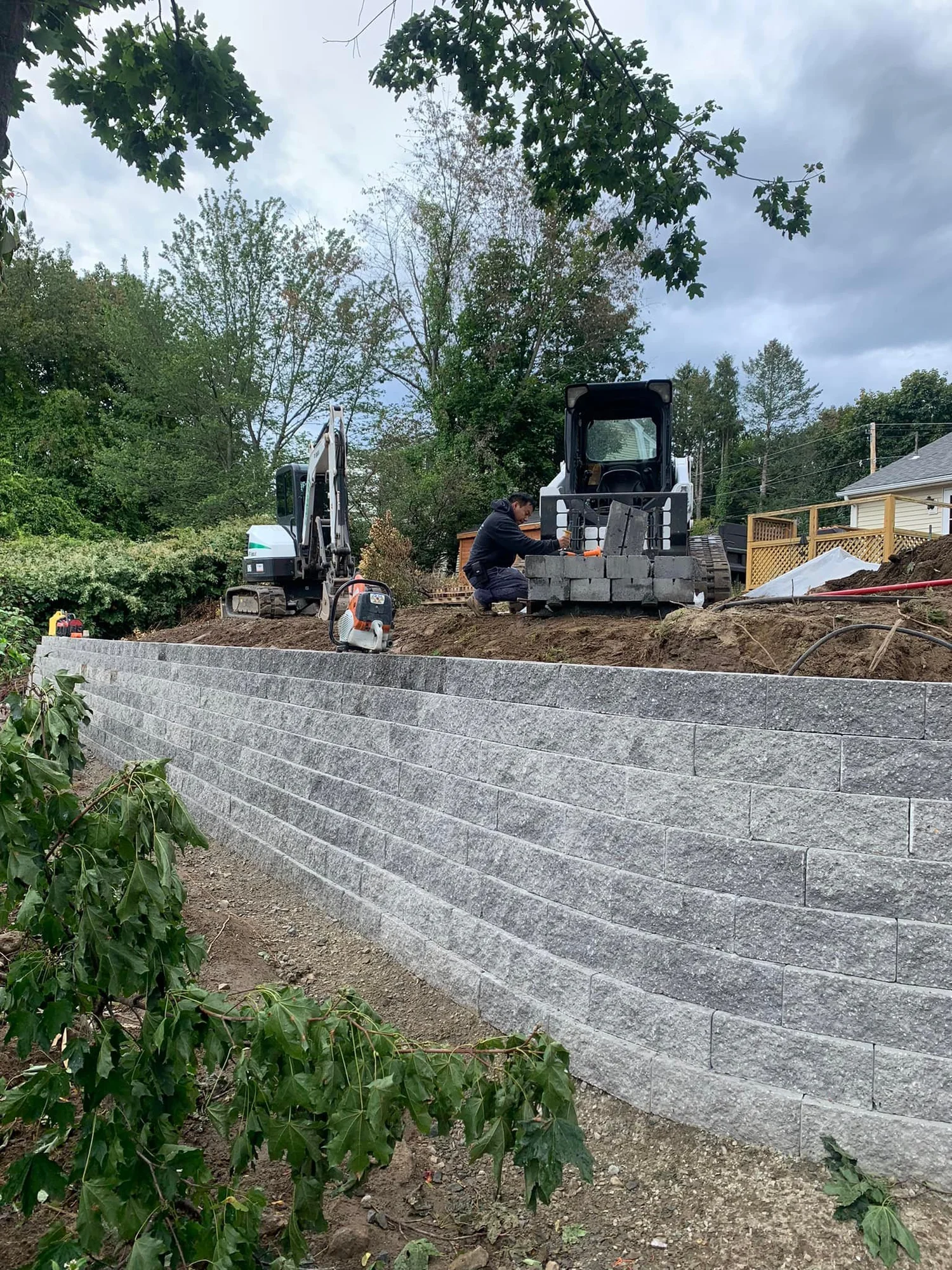 Custom Stone Retaining Walls | Kennedy Landscaping | Wilmington, MA
