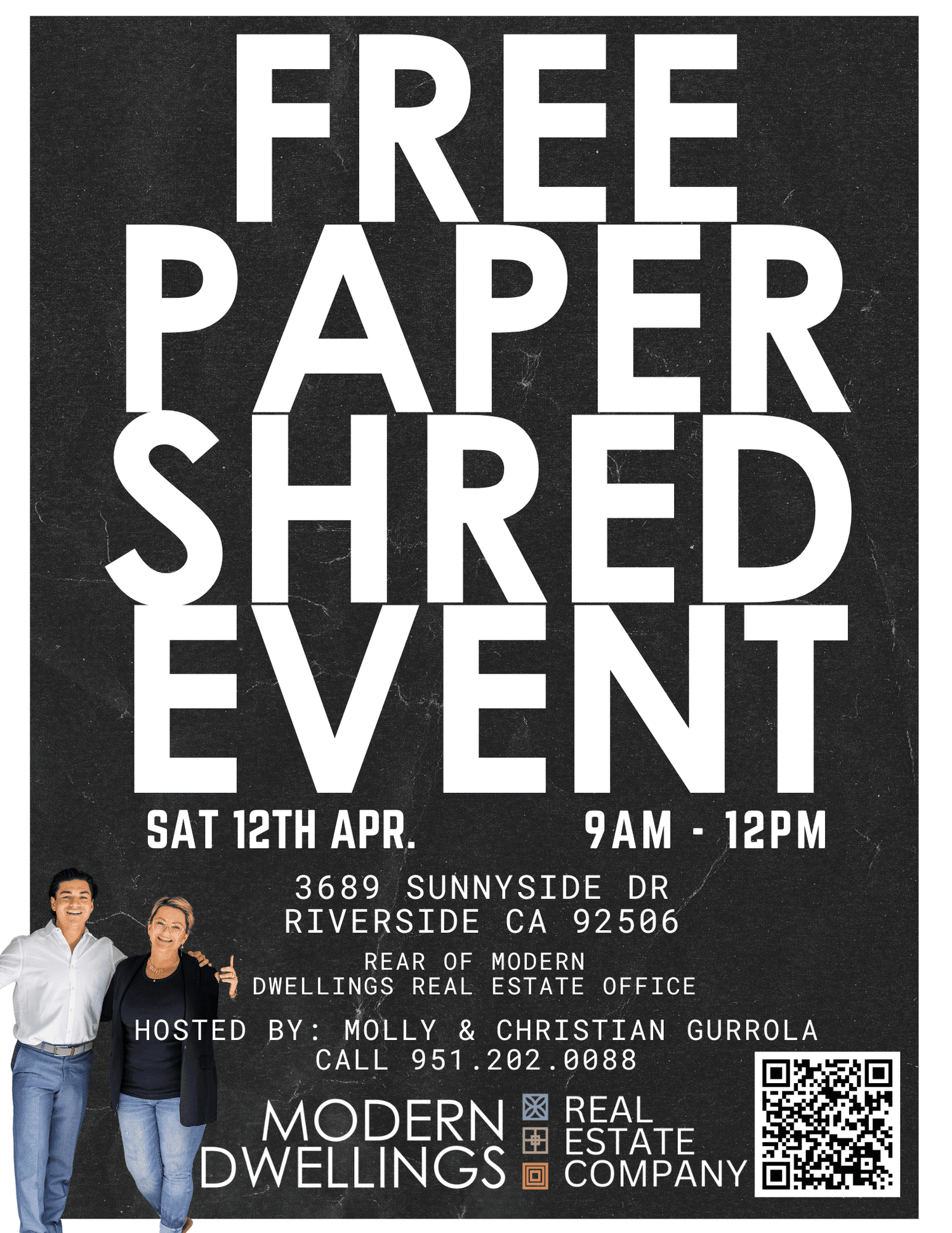 FREE PAPER SHRED EVENT RIVERSIDE CA — Modern Dwellings Real Estate