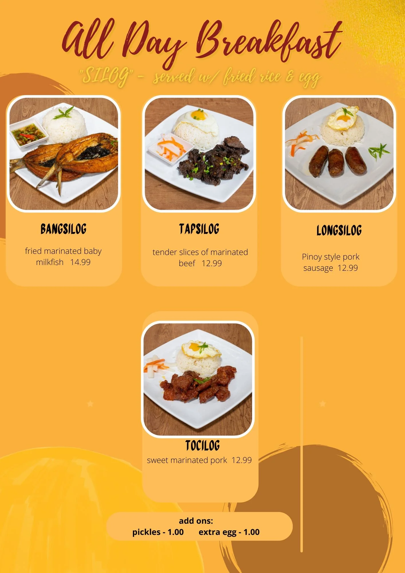 Kuya's Menu — Kuya's Pinoy Resto