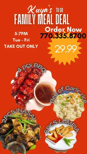 Kuya's Menu — WELCOME