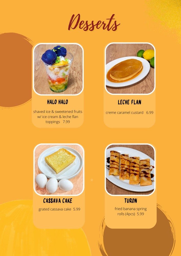 Kuya's Menu — Kuya's Pinoy Resto