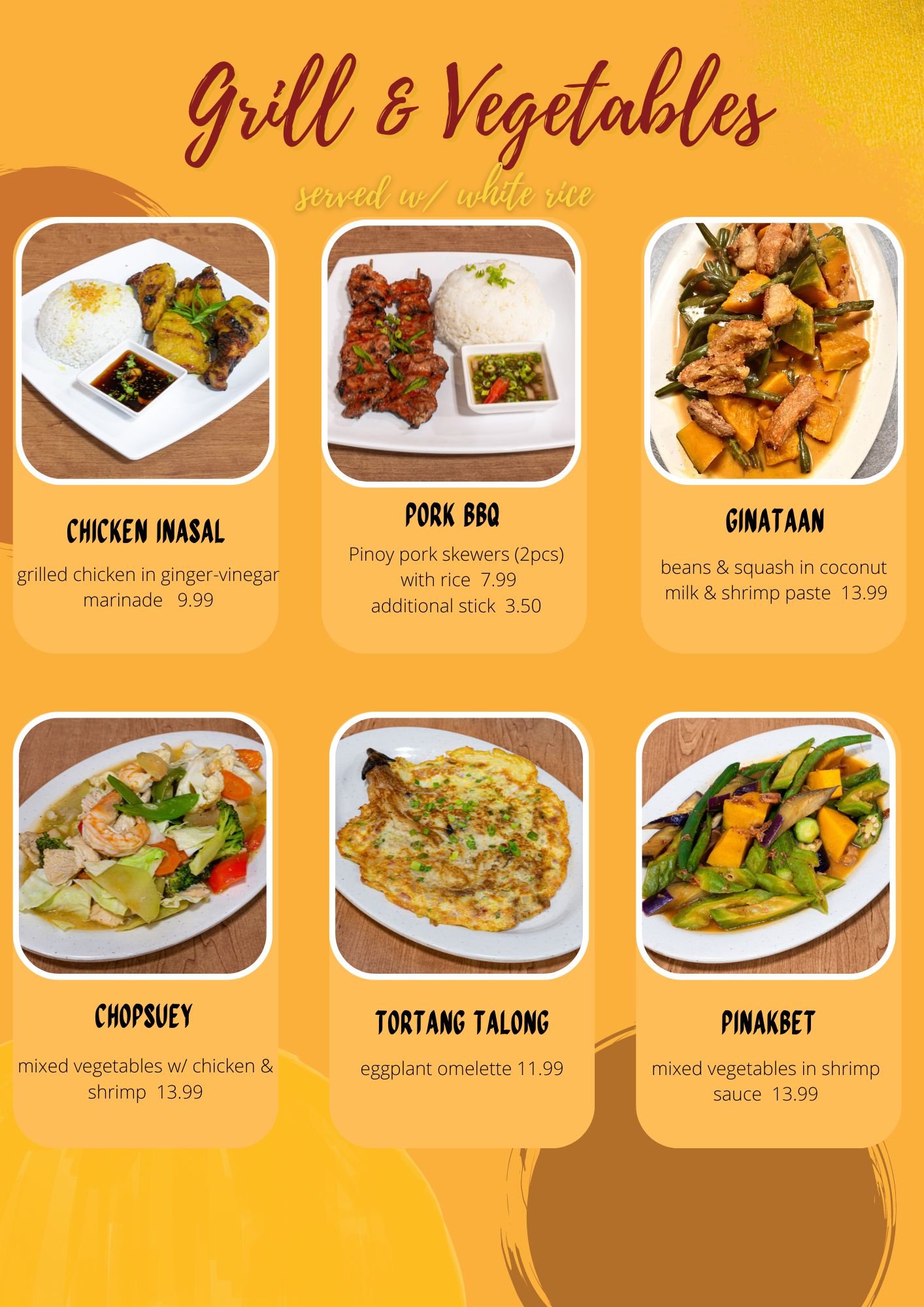 Kuya's Menu — Kuya's Pinoy Resto