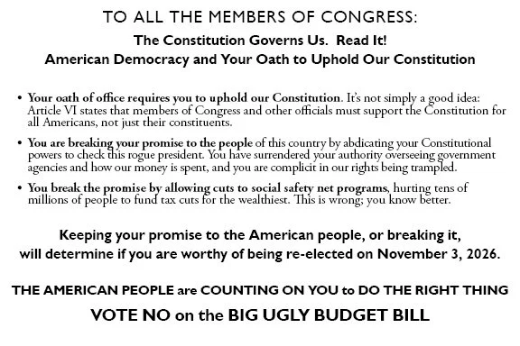 Card 16: Postcard to Congress — Card Campaign For Democracy