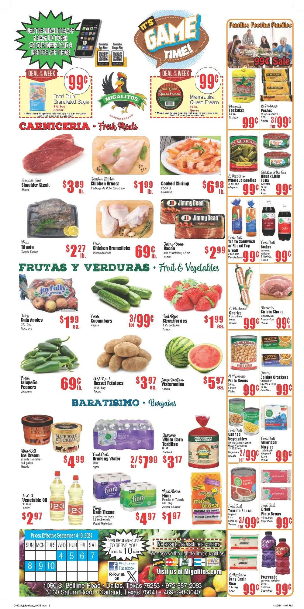 Weekly Sales | Ventas Semanales — Migalitos Supermarcado