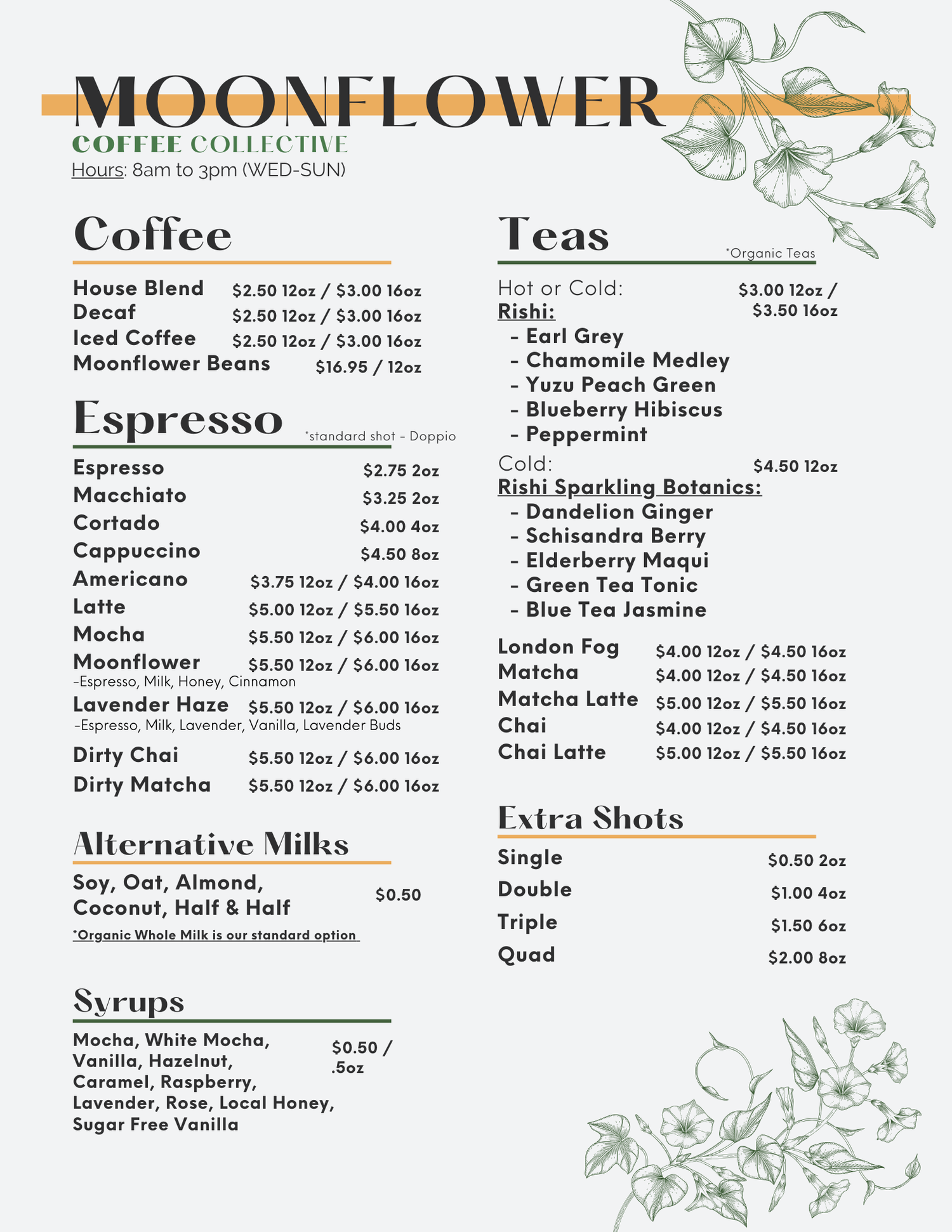 Services 4 — Moonflower Coffee Collective