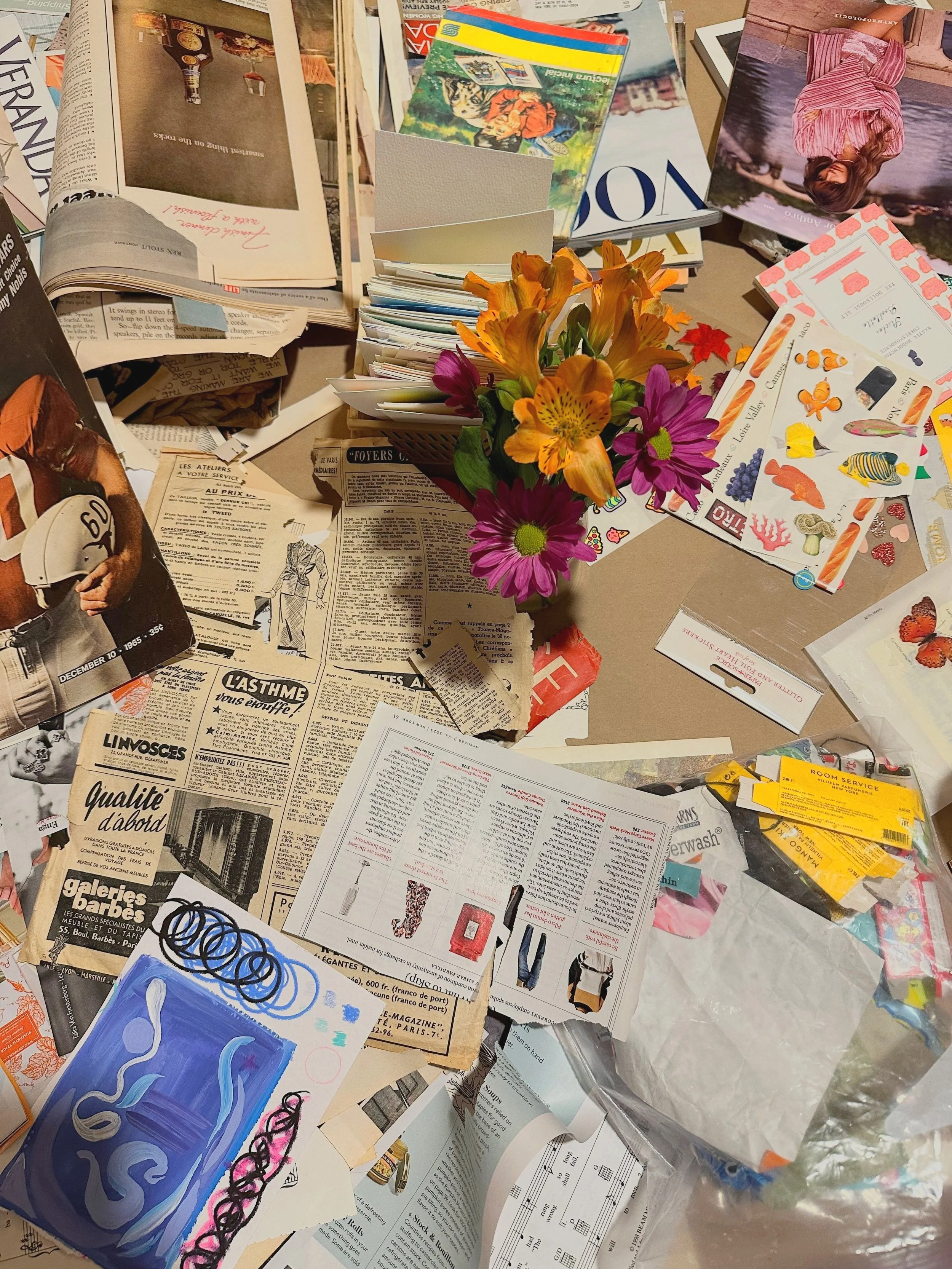 Collage Potluck — Drawing Room