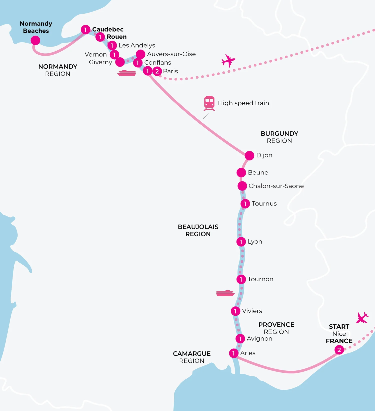 2026 Grand France River Cruise fully escorted group tour — Dream Maker ...