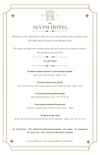 Menus — The Alyth Hotel