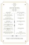 Menus — The Alyth Hotel