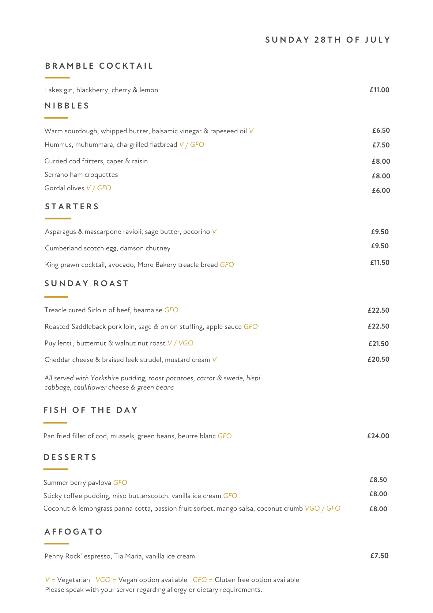 Sunday Roasts Menu - Billy's Barr & Restaurant - Hawkshead — billys ...