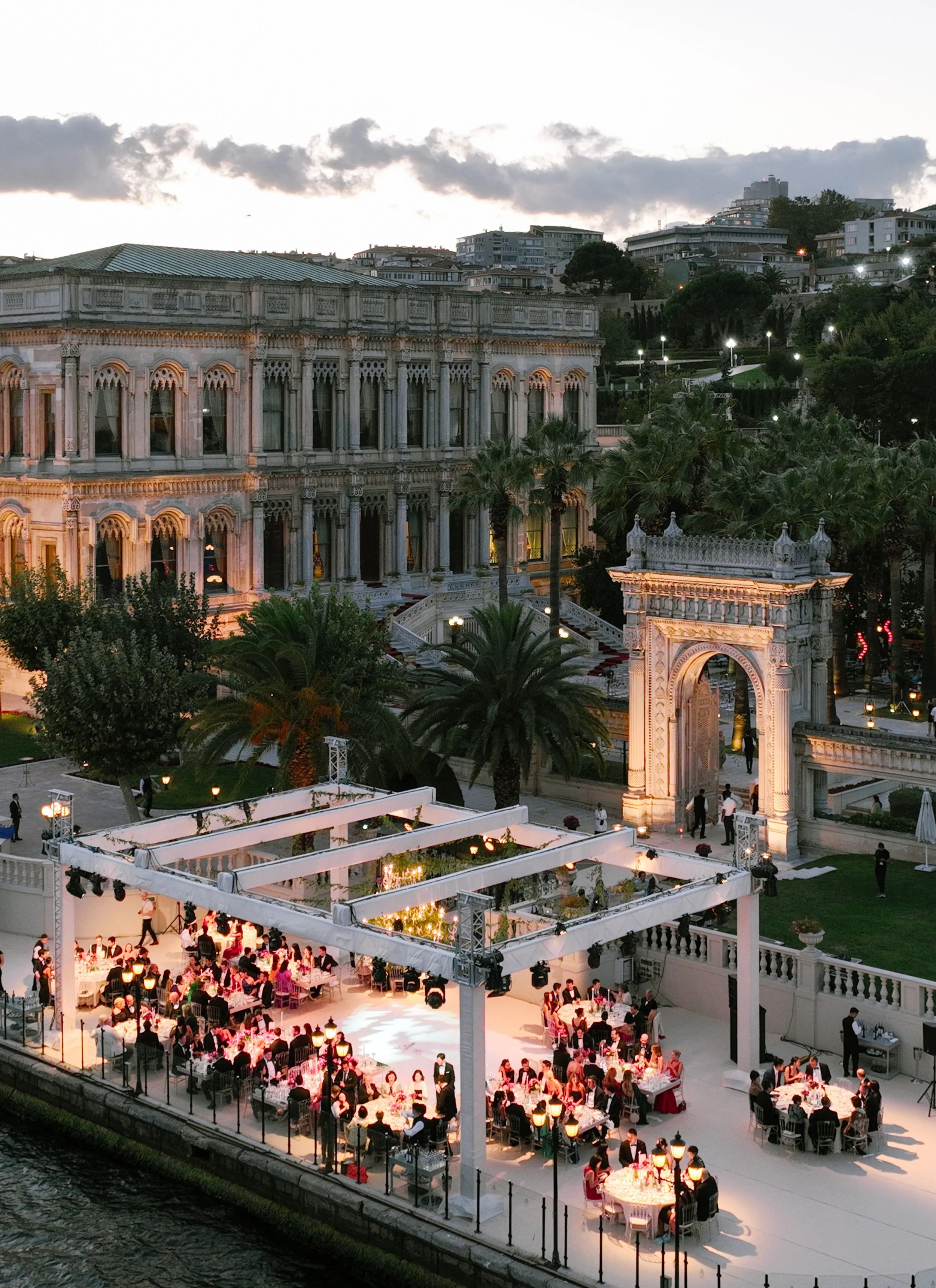 Luxury wedding at Ciragan Palace Kempinski, in Istanbul, Turkey ...