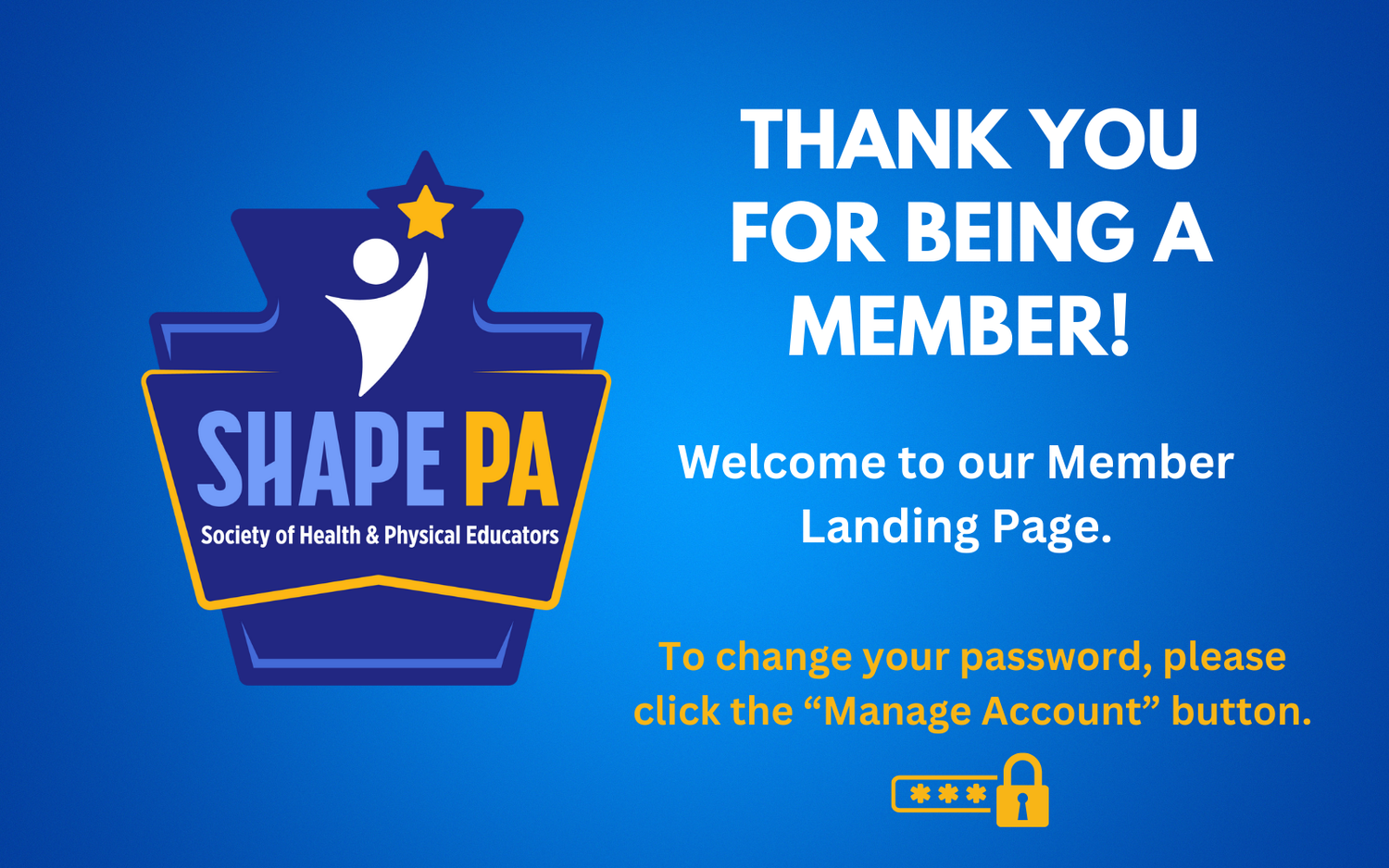 Member Landing Page — SHAPE PA