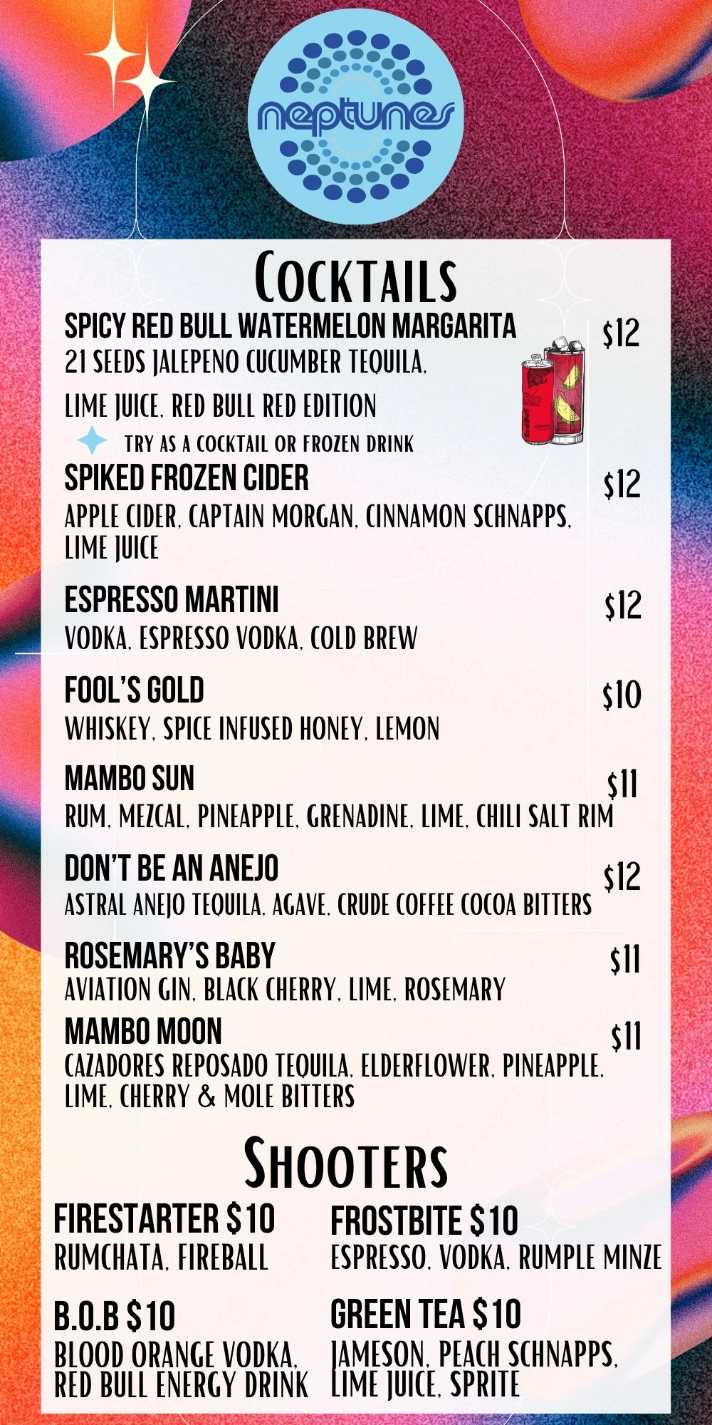 Menu — NEPTUNES