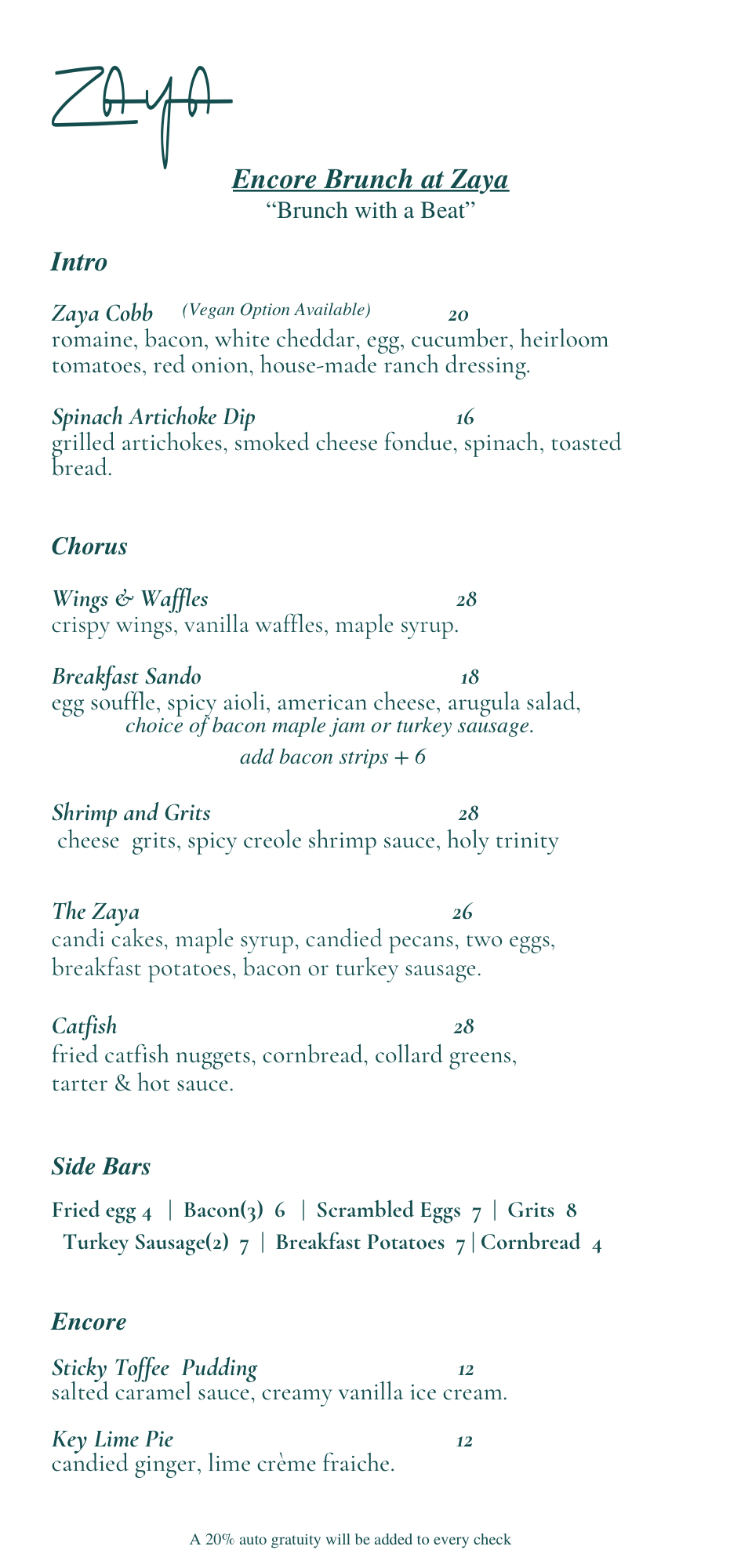 Menu 1 — Zaya - Downtown Los Angeles