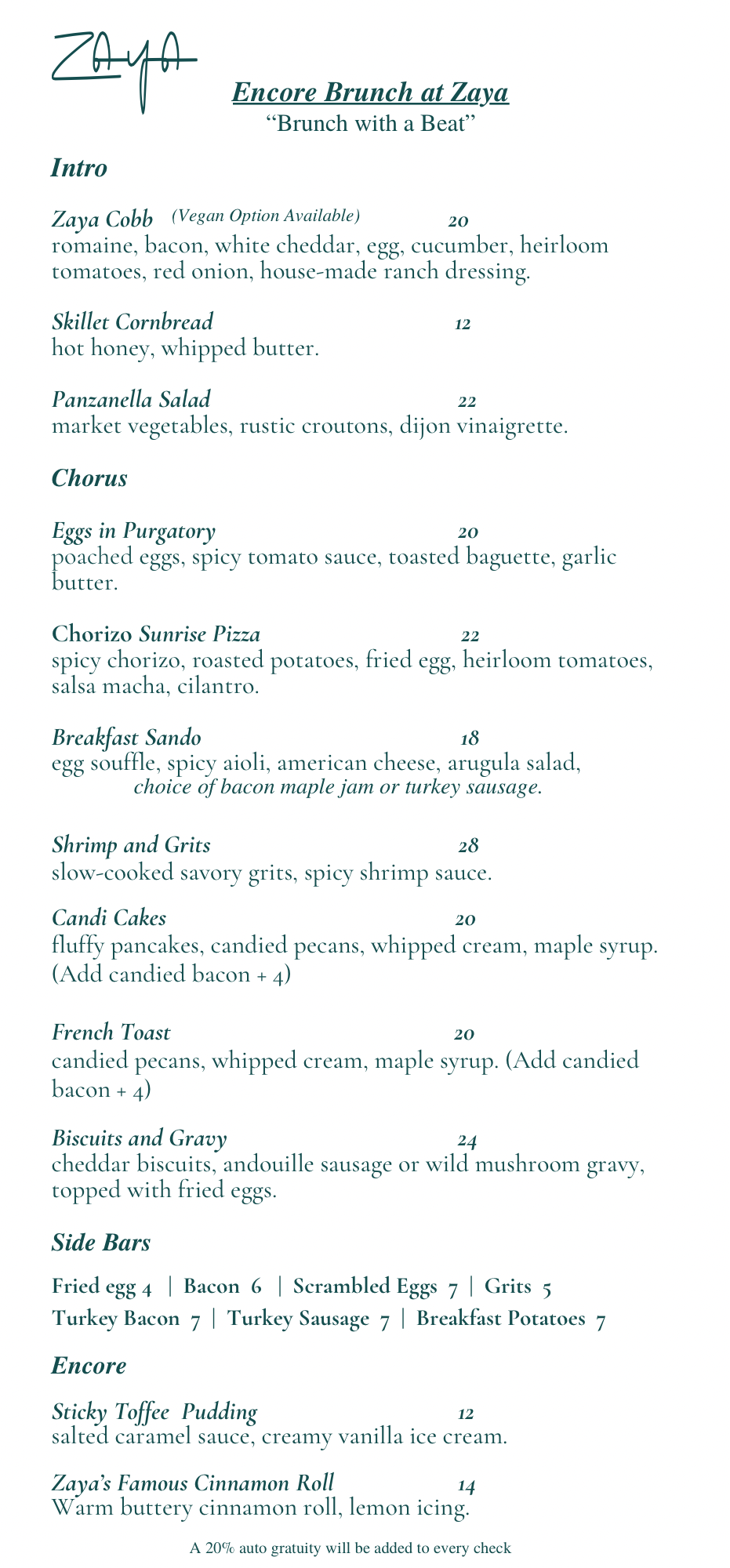 Menu 1 — Zaya - Downtown Los Angeles
