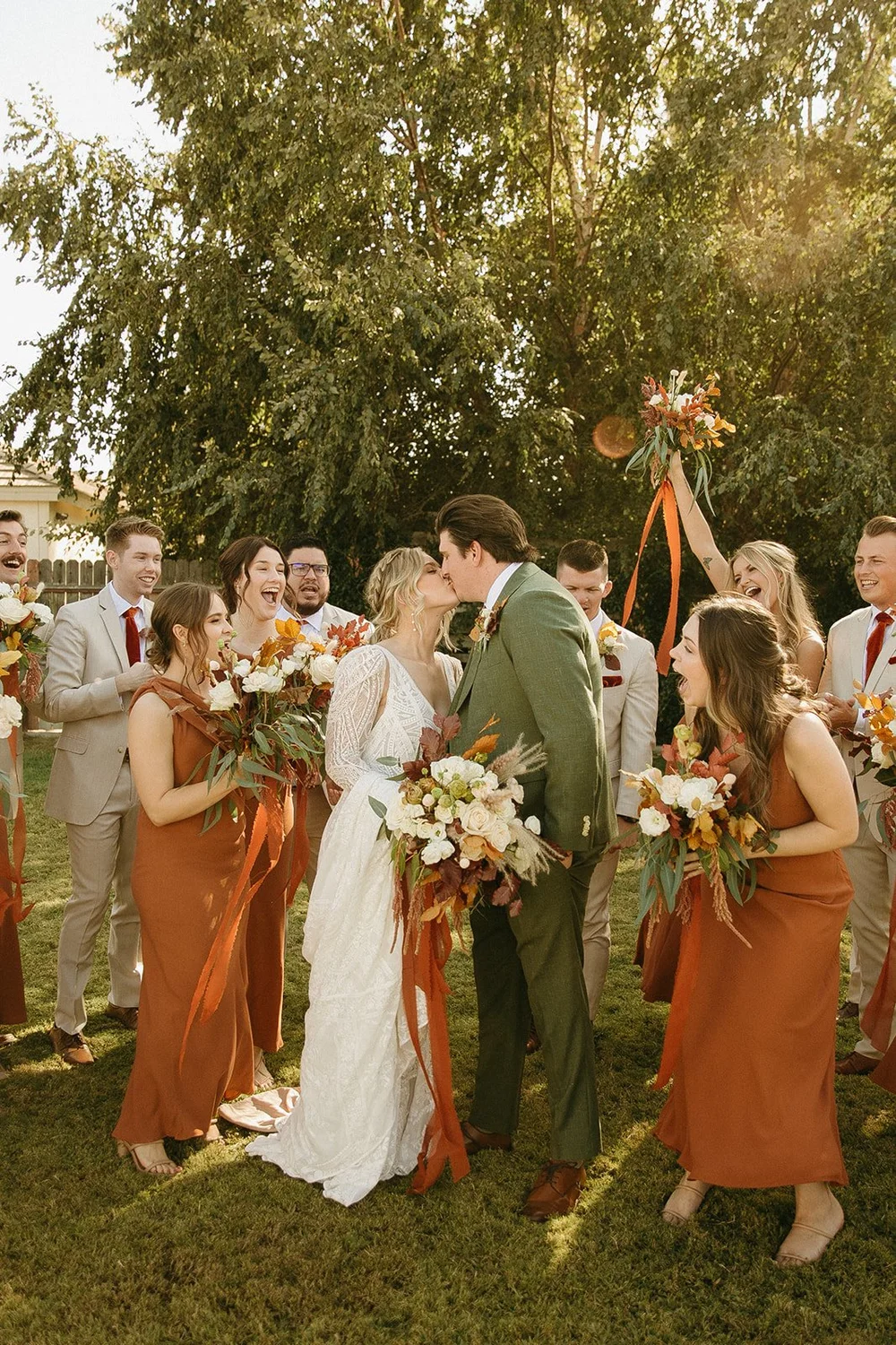 Rustic Barns to Boho Blooms: Hannah and Kellen’s Outdoor Fall Wedding ...