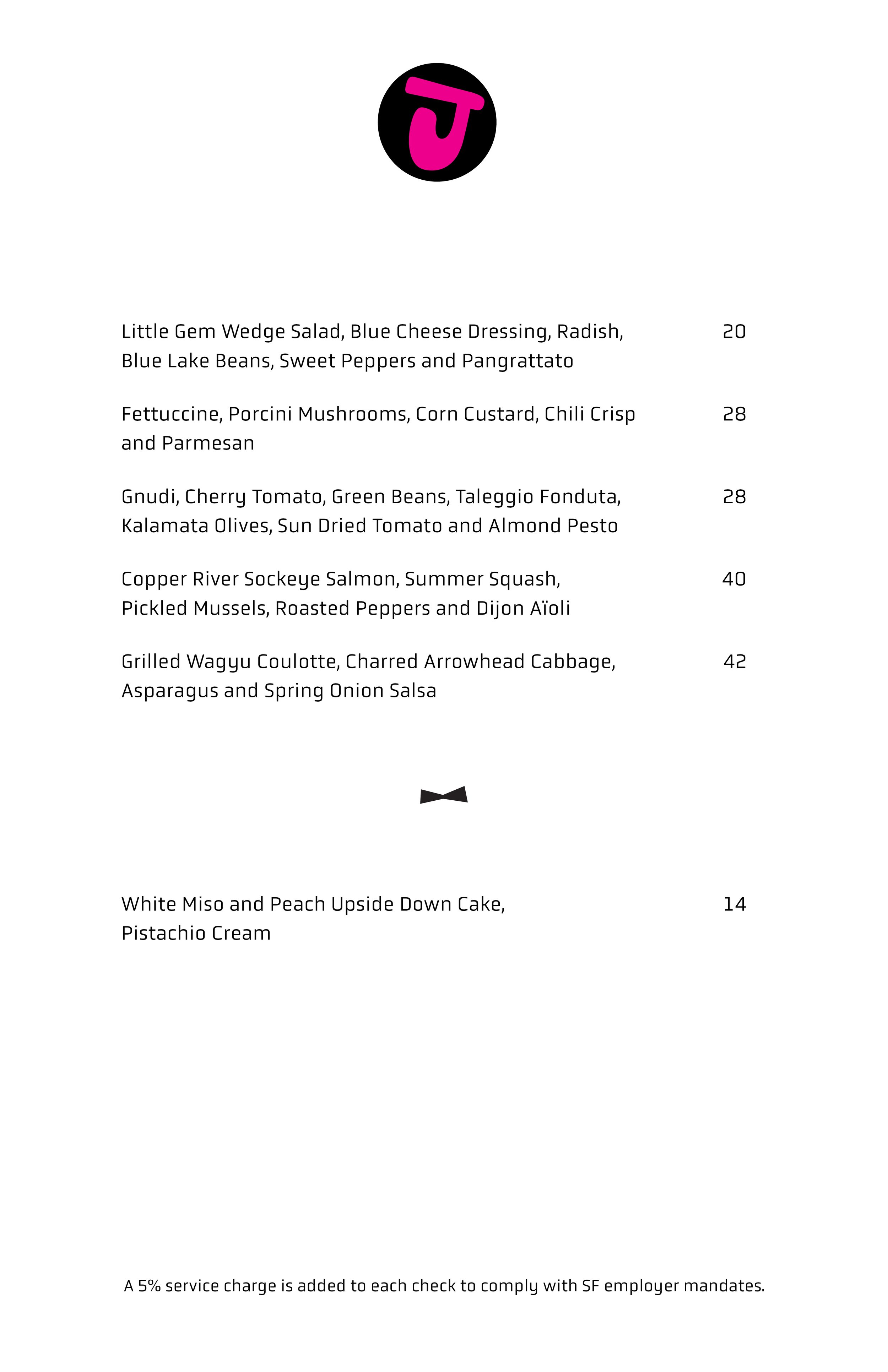 MENU — Bar Jabroni