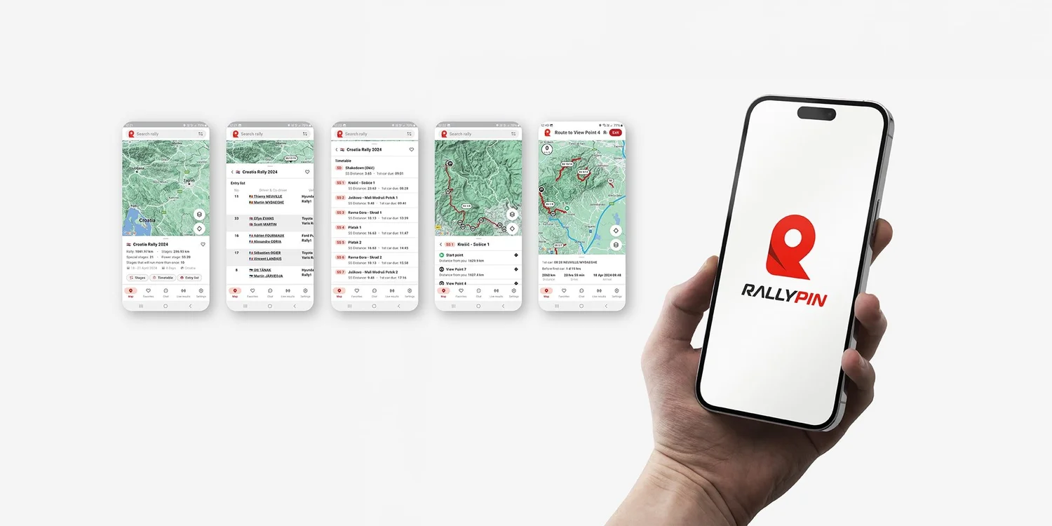 RallyPin | App for tracking rally events