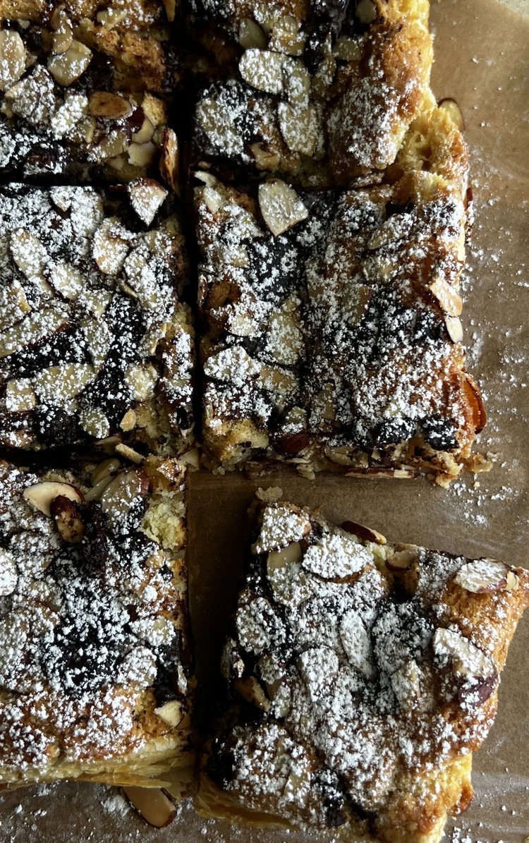 Chocolate Almond Croissant Bars — Well Made by Kiley
