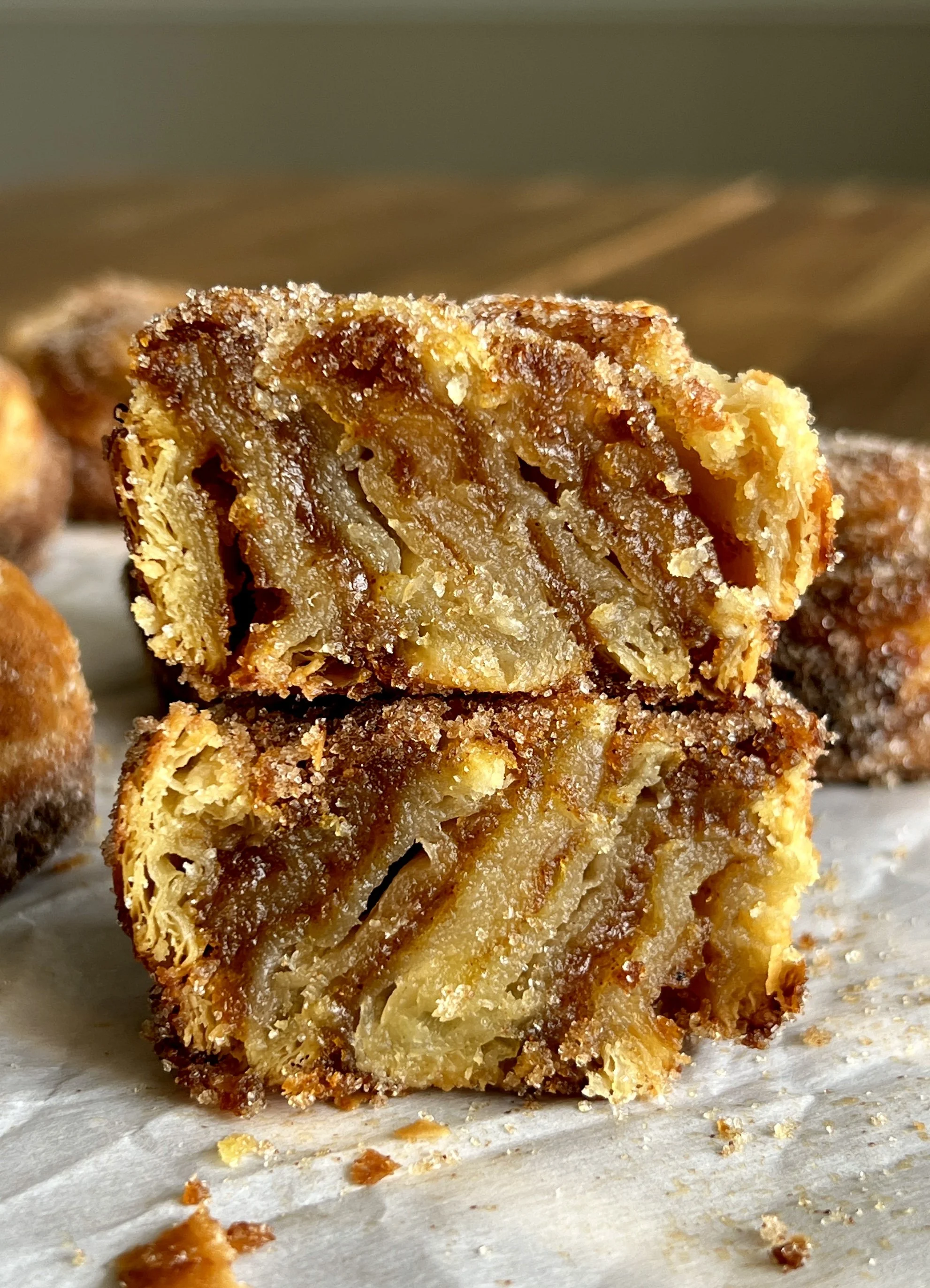 Mini Brown Butter Pumpkin Spice Sourdough Cruffins — Well Made by Kiley