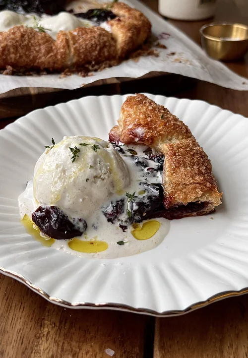 Cherry Puff Galette – Flaky Puff Pastry, Sweet-Tart Cherries, and a ...