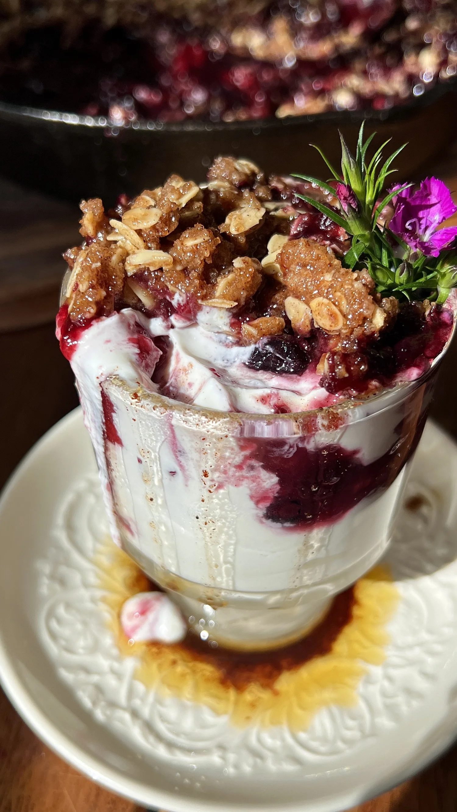 Brown Butter Berry Crisp Parfaits with Maple Cinnamon Brown Butter ...