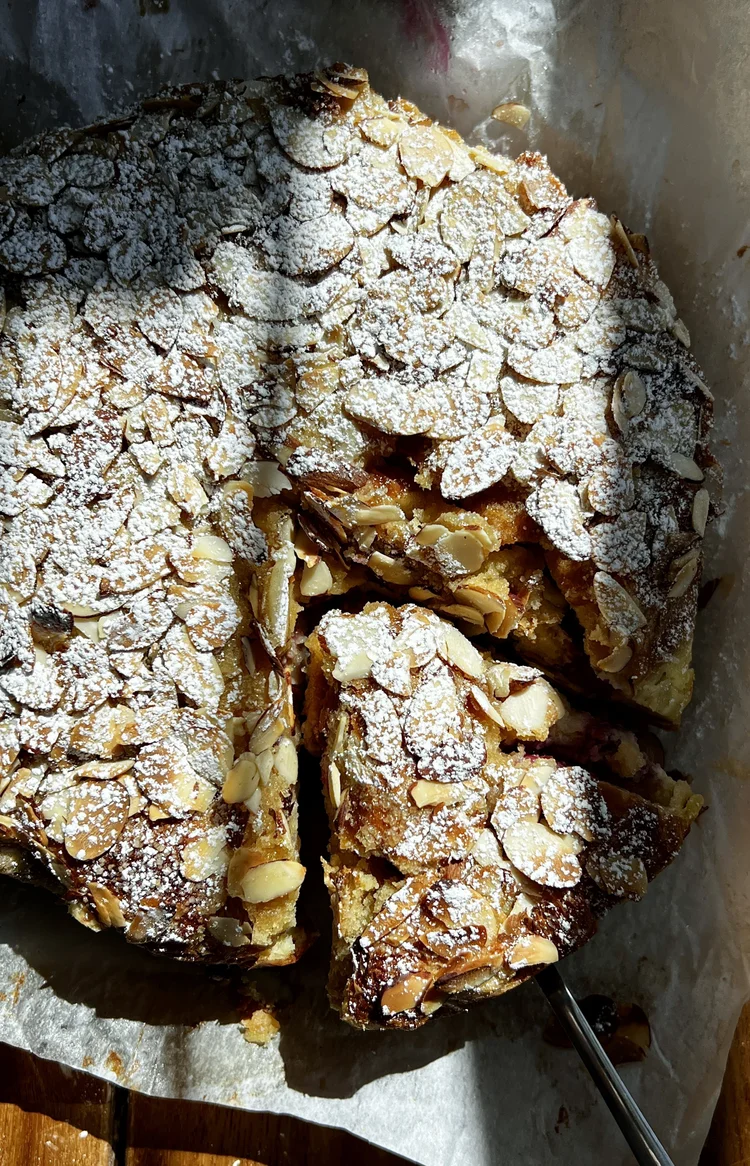 Raspberry Almond Croissant Bread Pudding — Well Made by Kiley