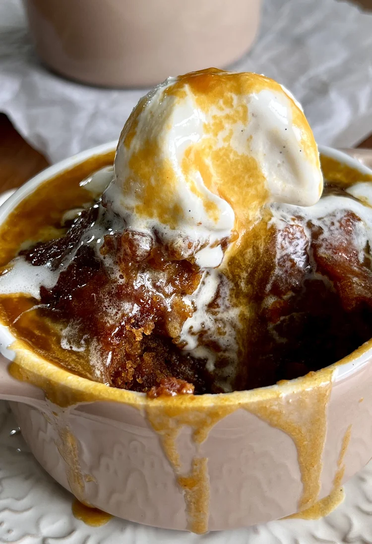 Pumpkin Sticky Toffee Puddings for Two — Well Made by Kiley