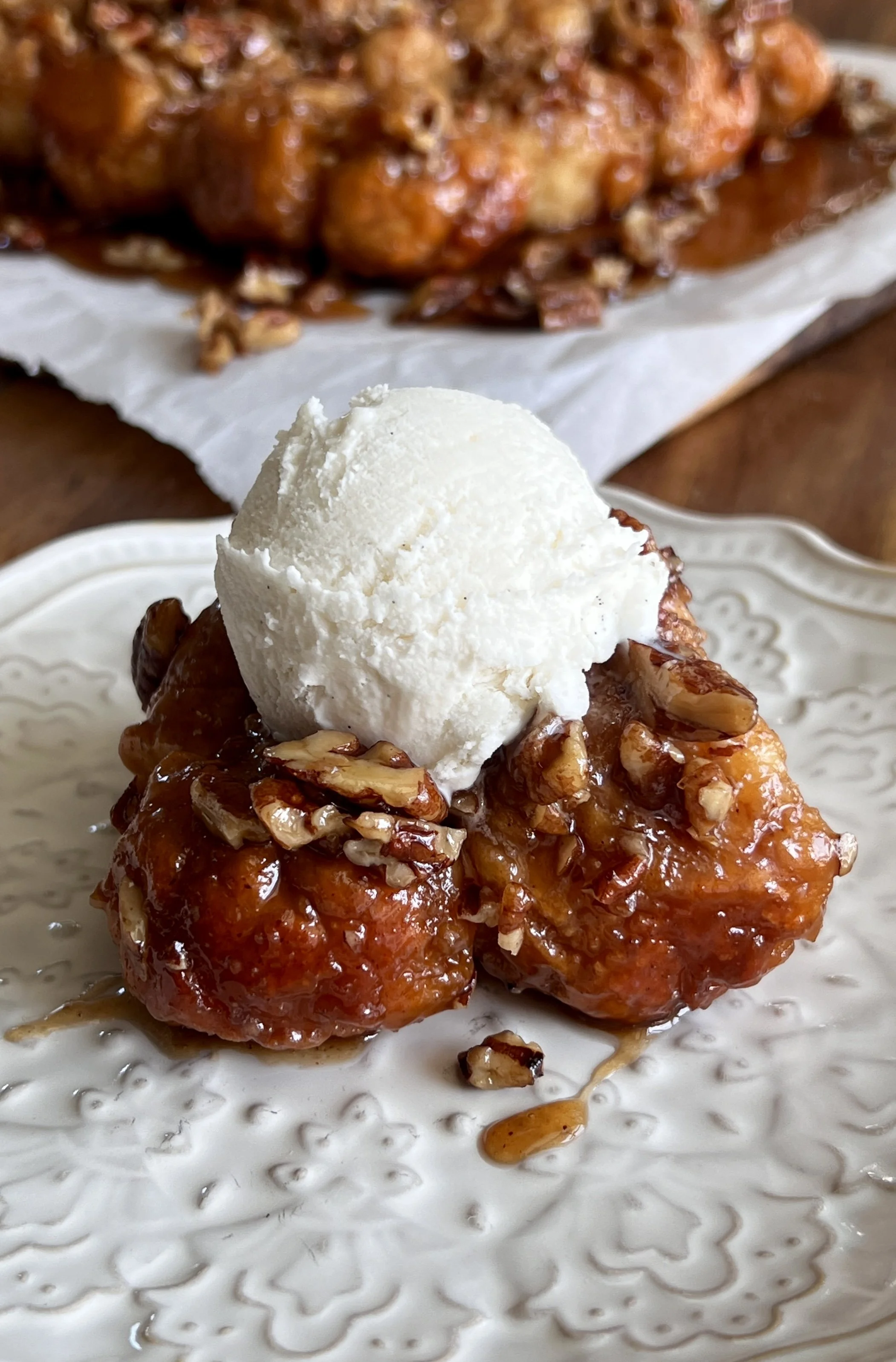 Sticky Pecan Caramel Monkey Bread — Well Made by Kiley