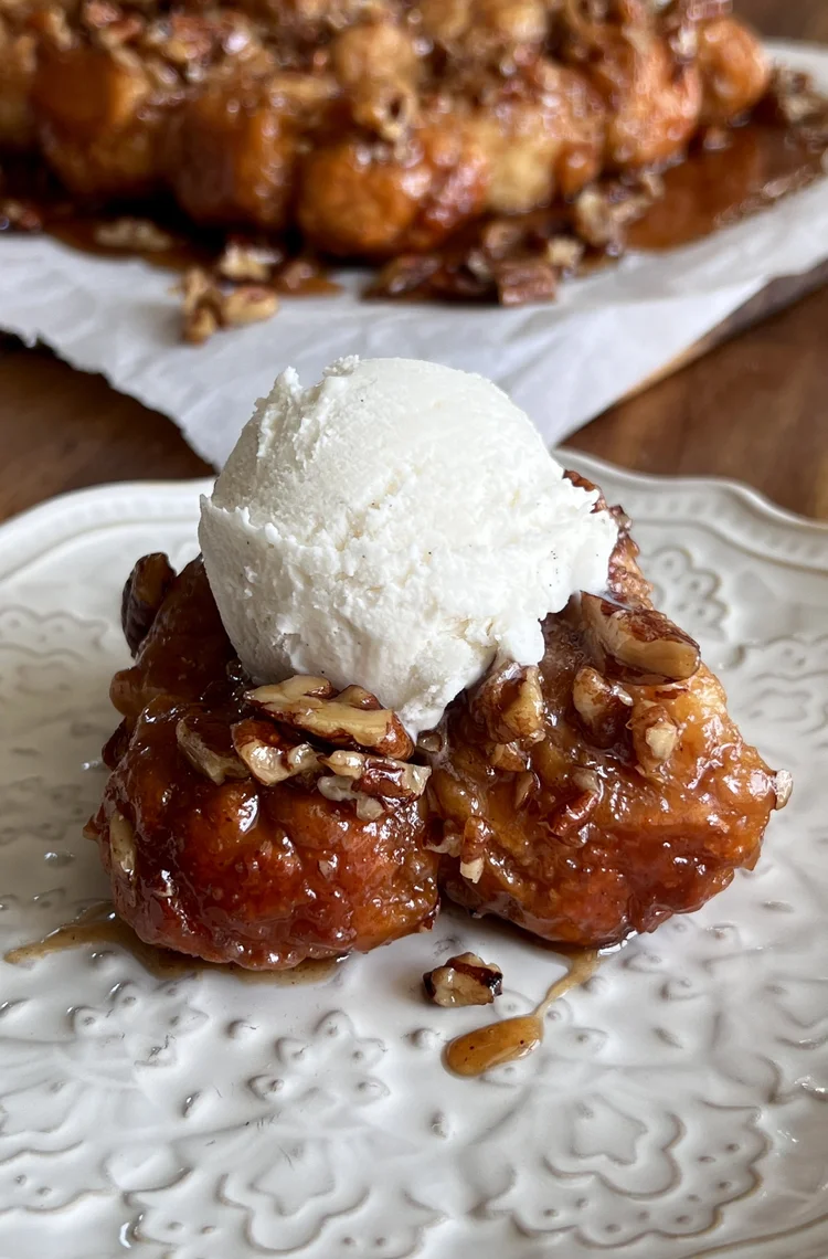 Sticky Pecan Caramel Monkey Bread — Well Made by Kiley