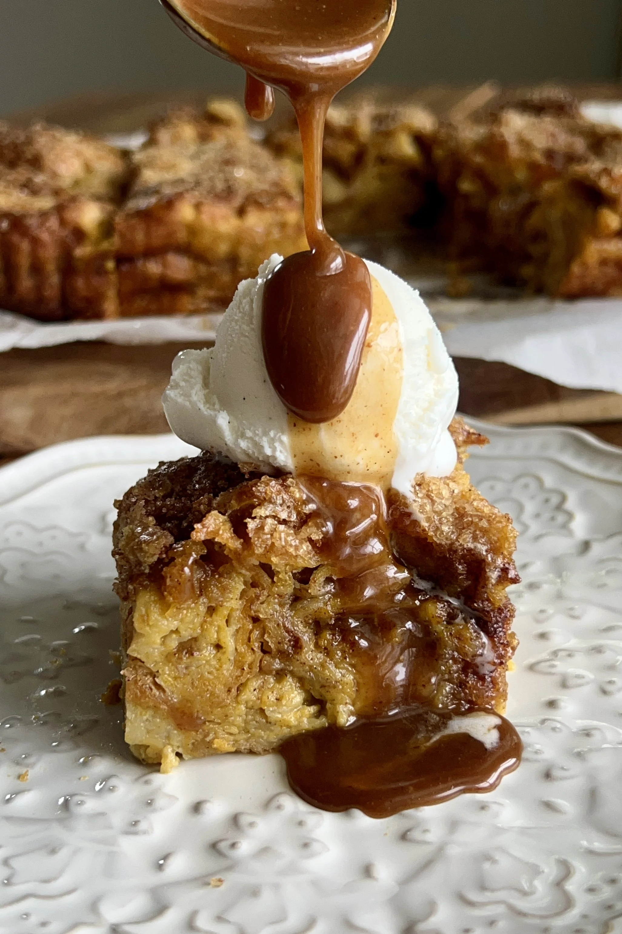 Pumpkin Churro Croissant Bread Pudding — Well Made by Kiley