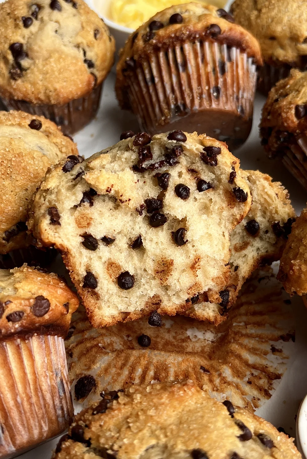 Bakery-Style Brown Butter Chocolate Chip Muffins — Well Made by Kiley
