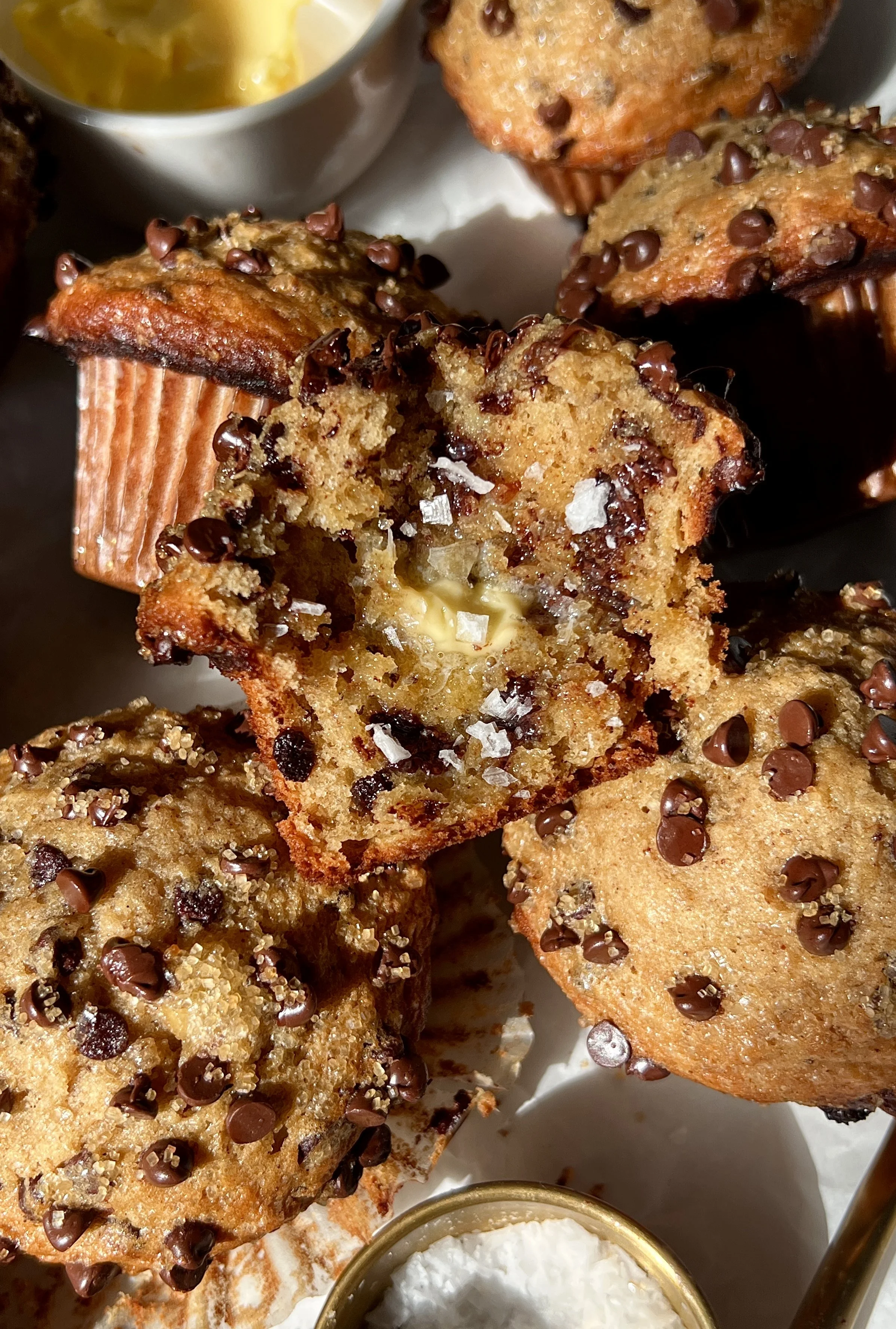 Bakery-Style Brown Butter Banana Chocolate Chip Muffins — Well Made by ...