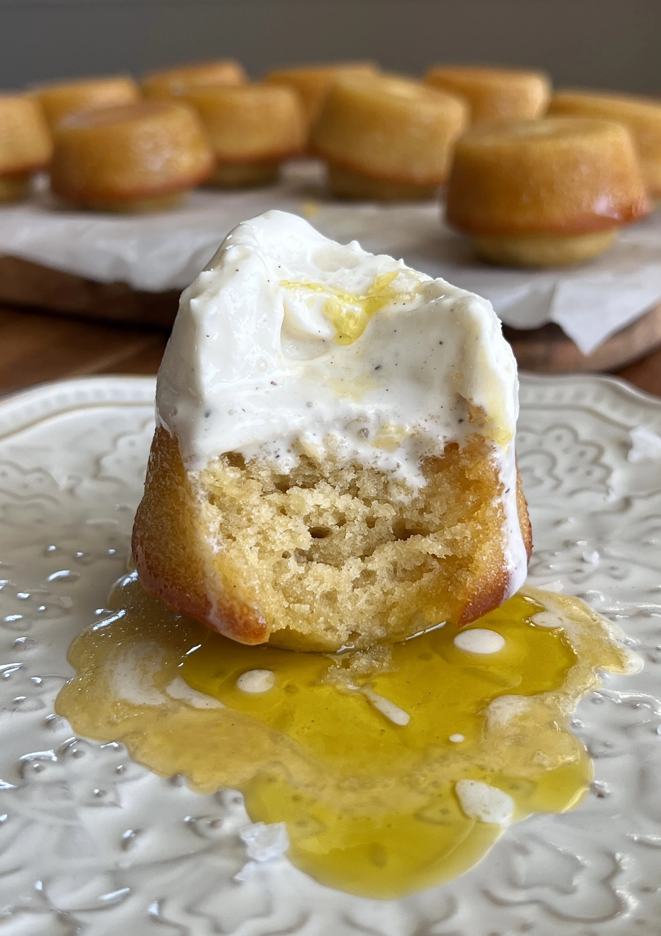 Mini Warm Butter Almond Cakes — Well Made by Kiley