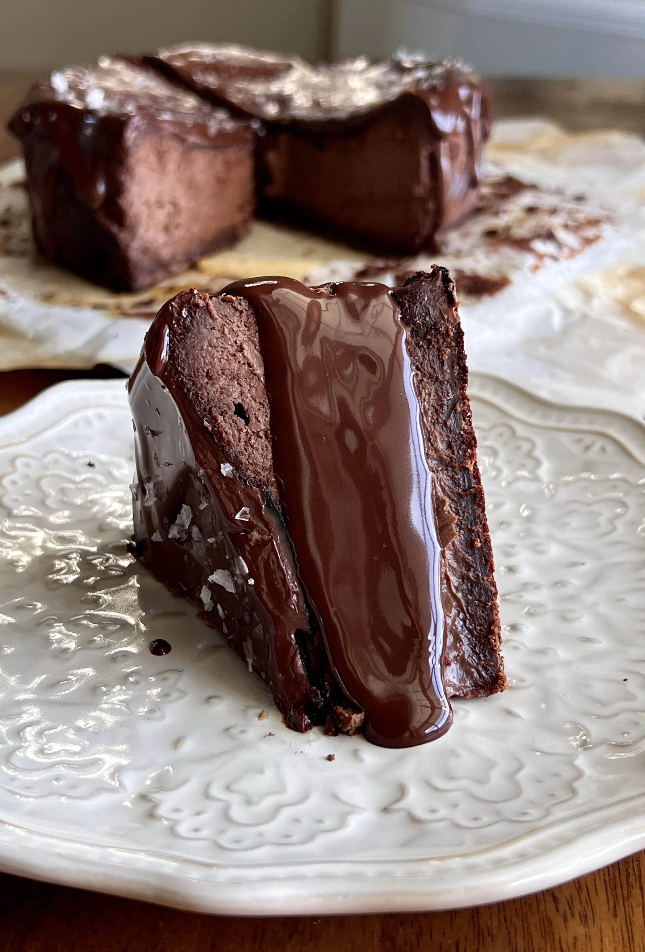 Mini Mocha Brownie Chocolate Basque Cheesecake — Well Made by Kiley